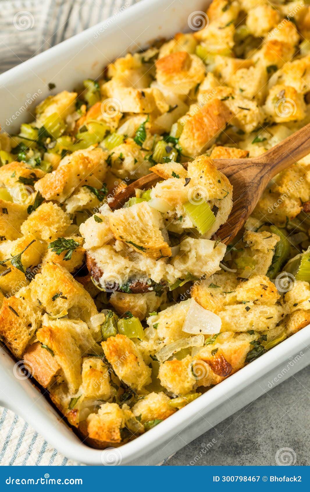 Organic Holiday Thanksgiving Bread Stuffing Stock Image - Image of ...