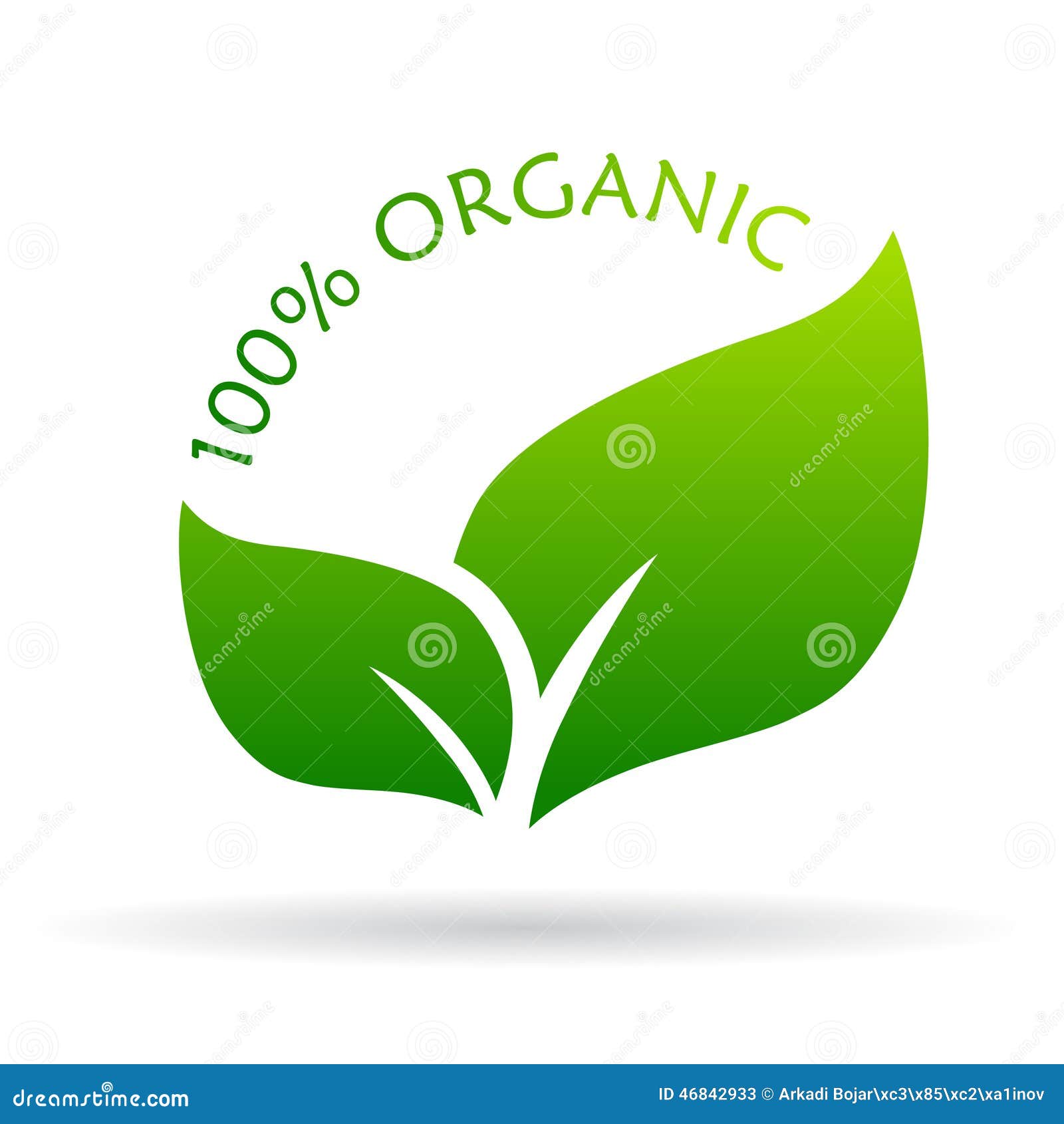 100 Organic Icon Stock Vector - Image: 46842933
