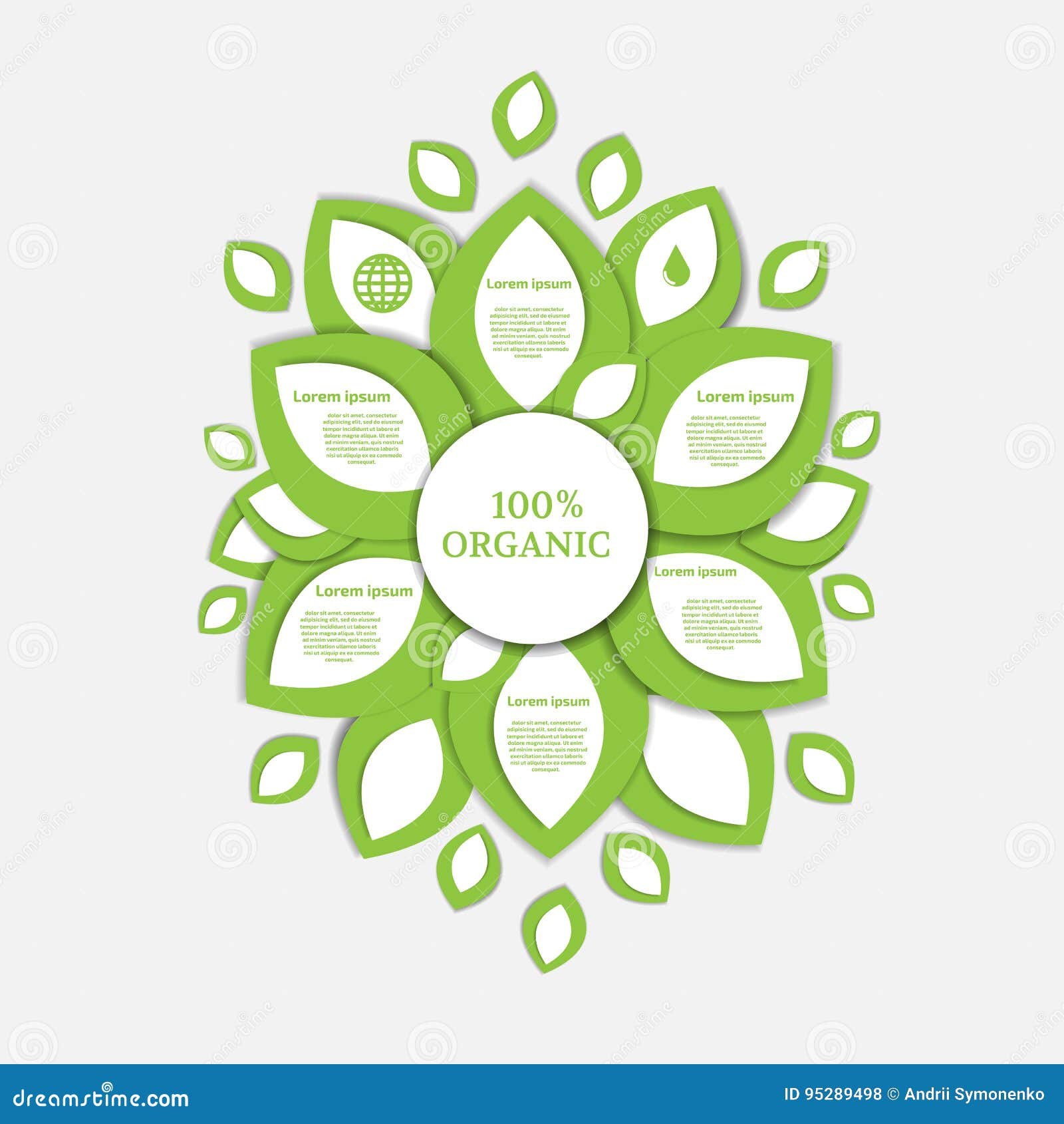 Organic Infographic, Natural. Vector Illustration Stock Vector ...