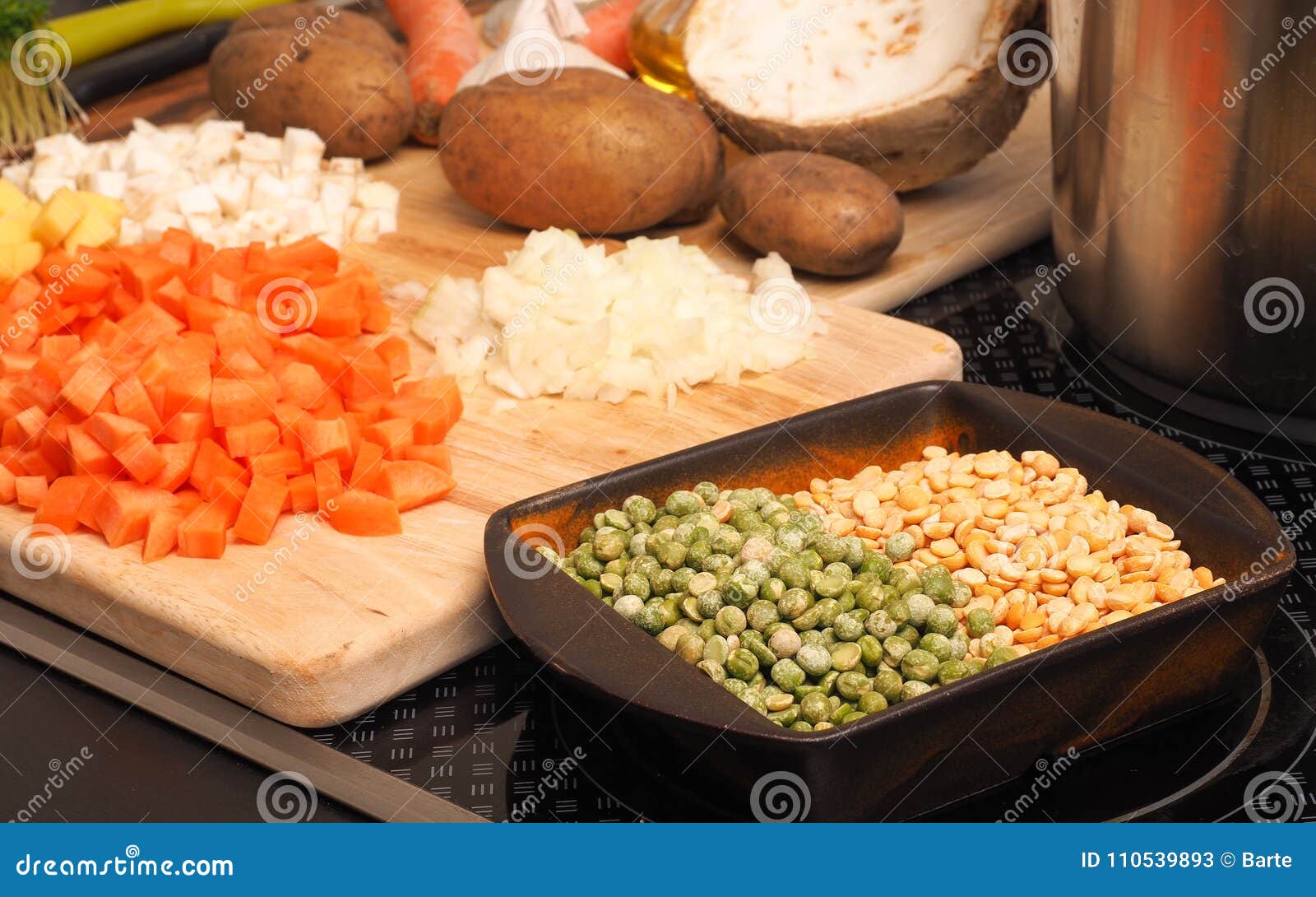 Organic Cooking Ingredients Stock Image - Image of root, garlic: 110539893