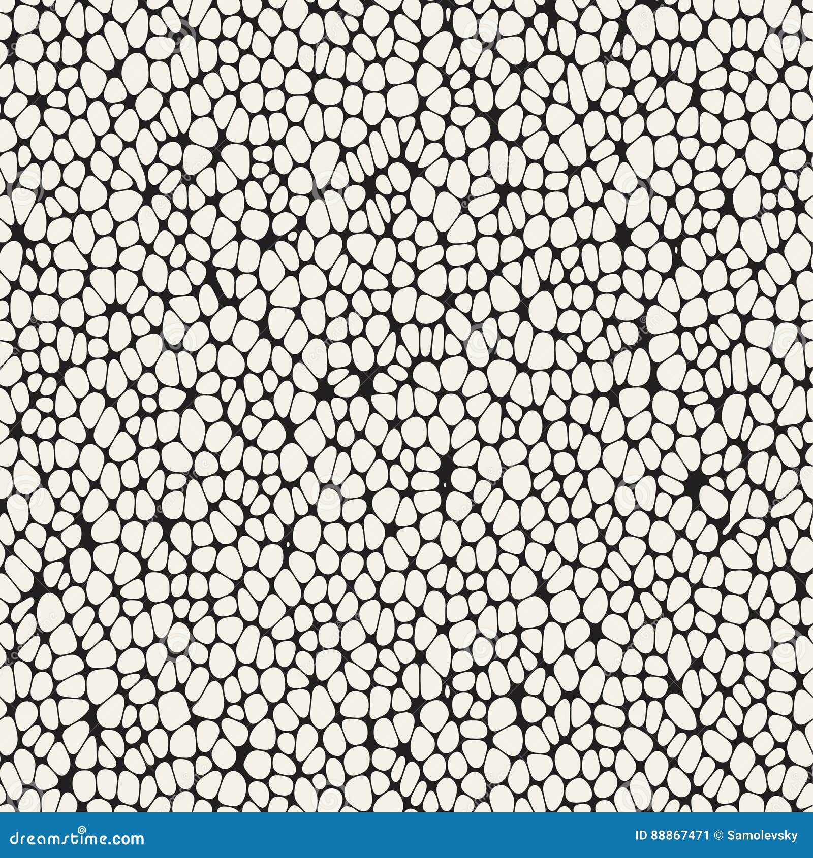 Organic Irregular Rounded Jumble Shapes. Vector Seamless Black and ... Organic Irregular Rounded Jumble Shapes. Vector Seamless Black and ...