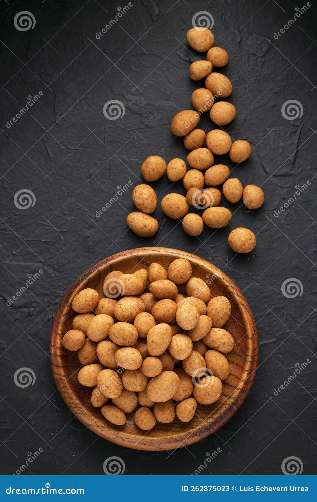 Organic Japanese Peanuts in the Bowl - Arachis Hypogaea Stock Image ...