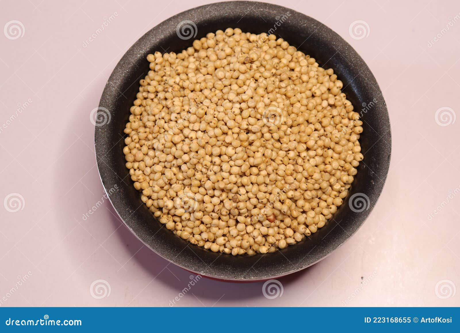 Organic Jawar Seeds Isolated On White Background Royalty-Free Stock ...