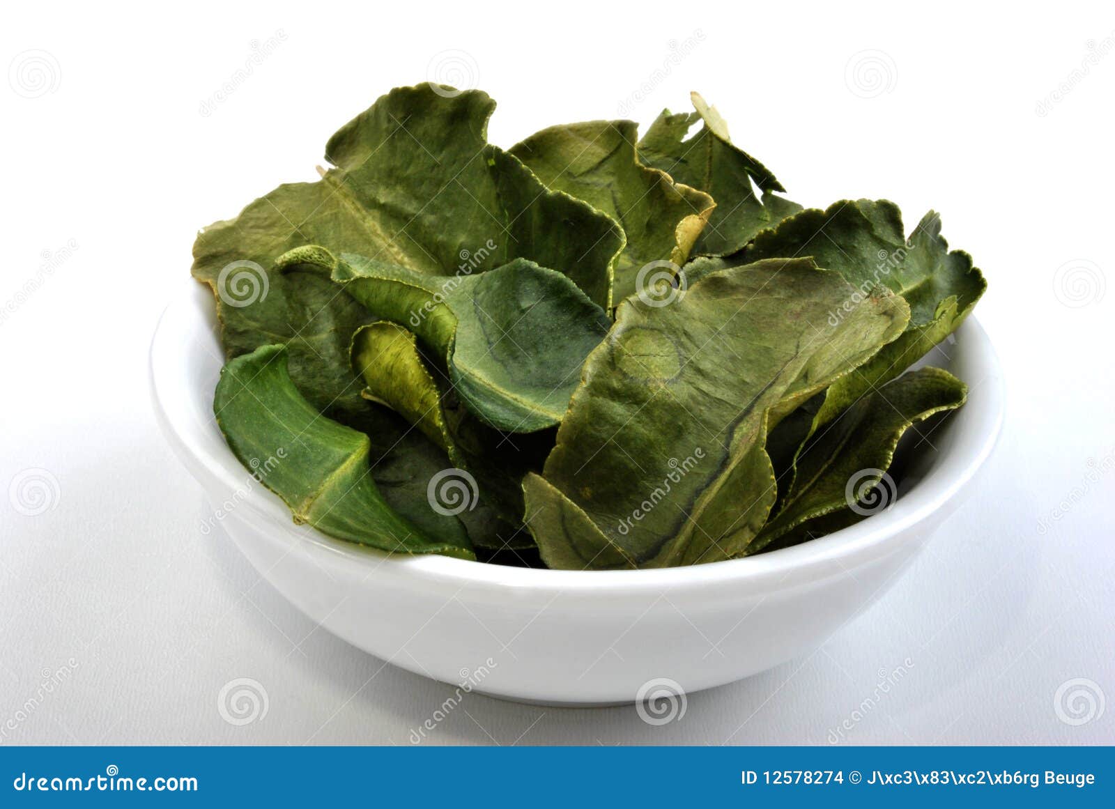 Organic kaffir lime leaves stock photo. Image of food - 12578274
