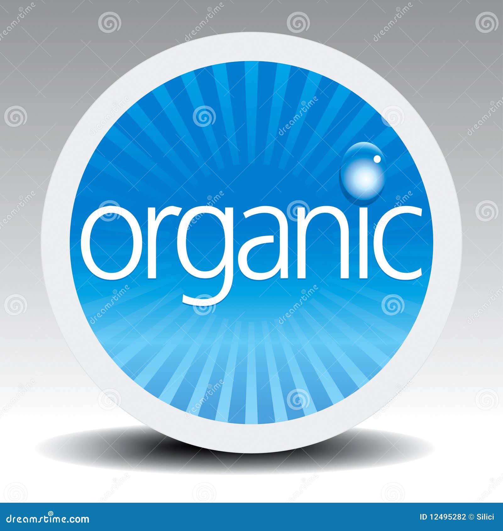 Organic Label stock vector. Illustration of health, sticker - 12495282