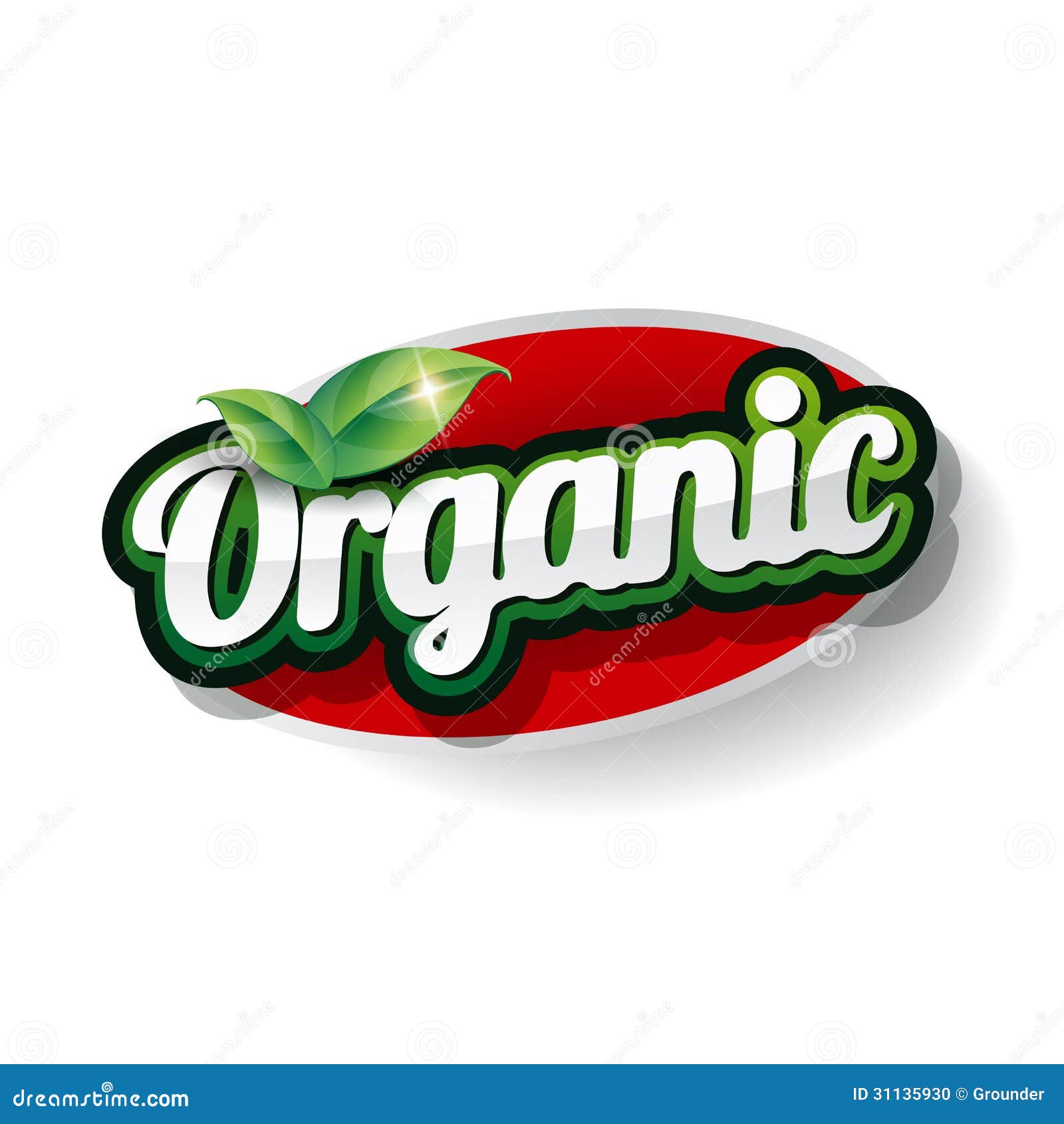Organic Label vector stock vector. Illustration of clean - 31135930