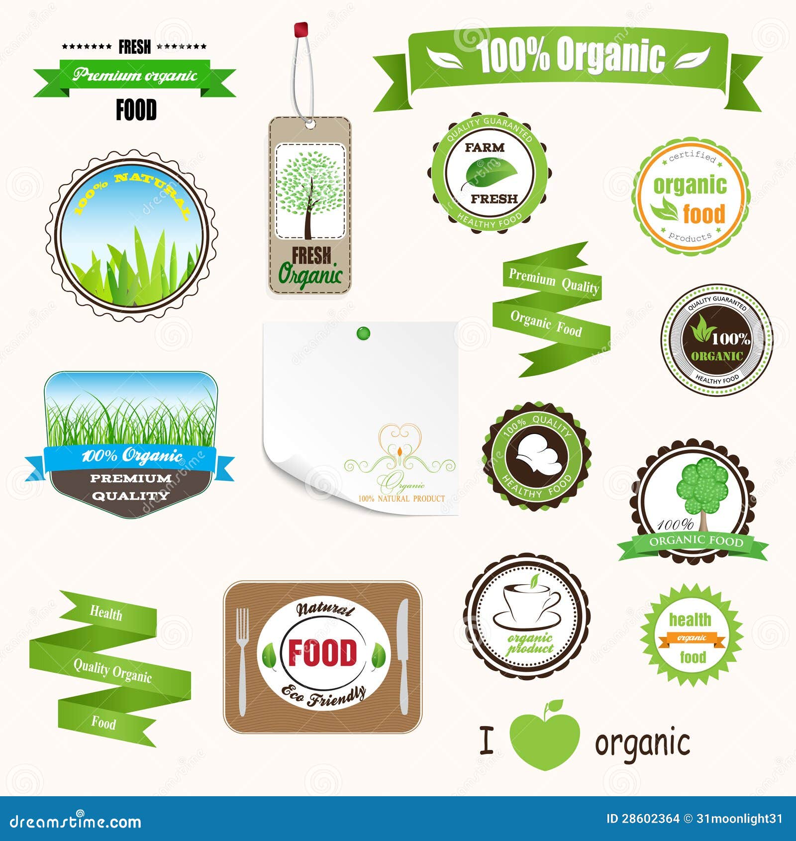 Organic Labels, Logos and Stickers Stock Vector - Illustration of ...