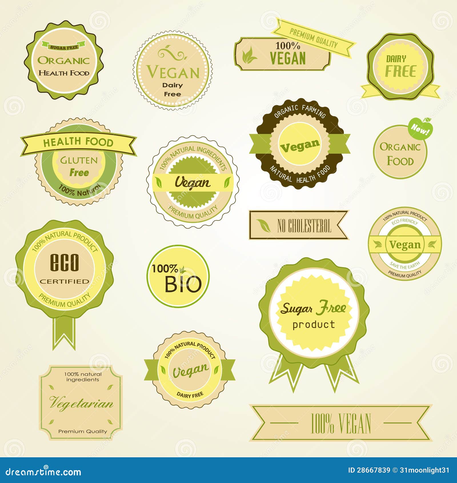 Organic Labels, Logos and Stickers Stock Vector - Illustration of ...