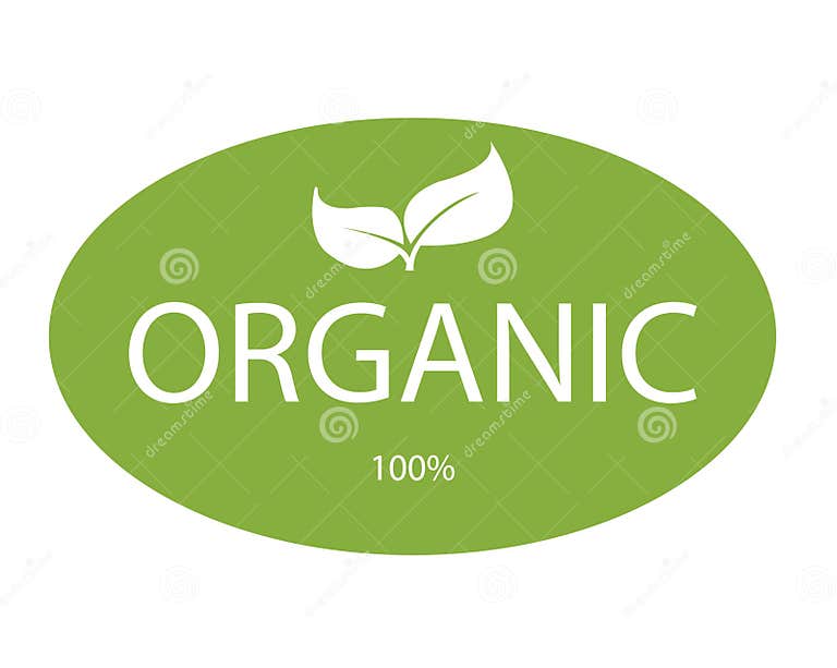 Organic lable stock vector. Illustration of symbol, ecology - 13713351