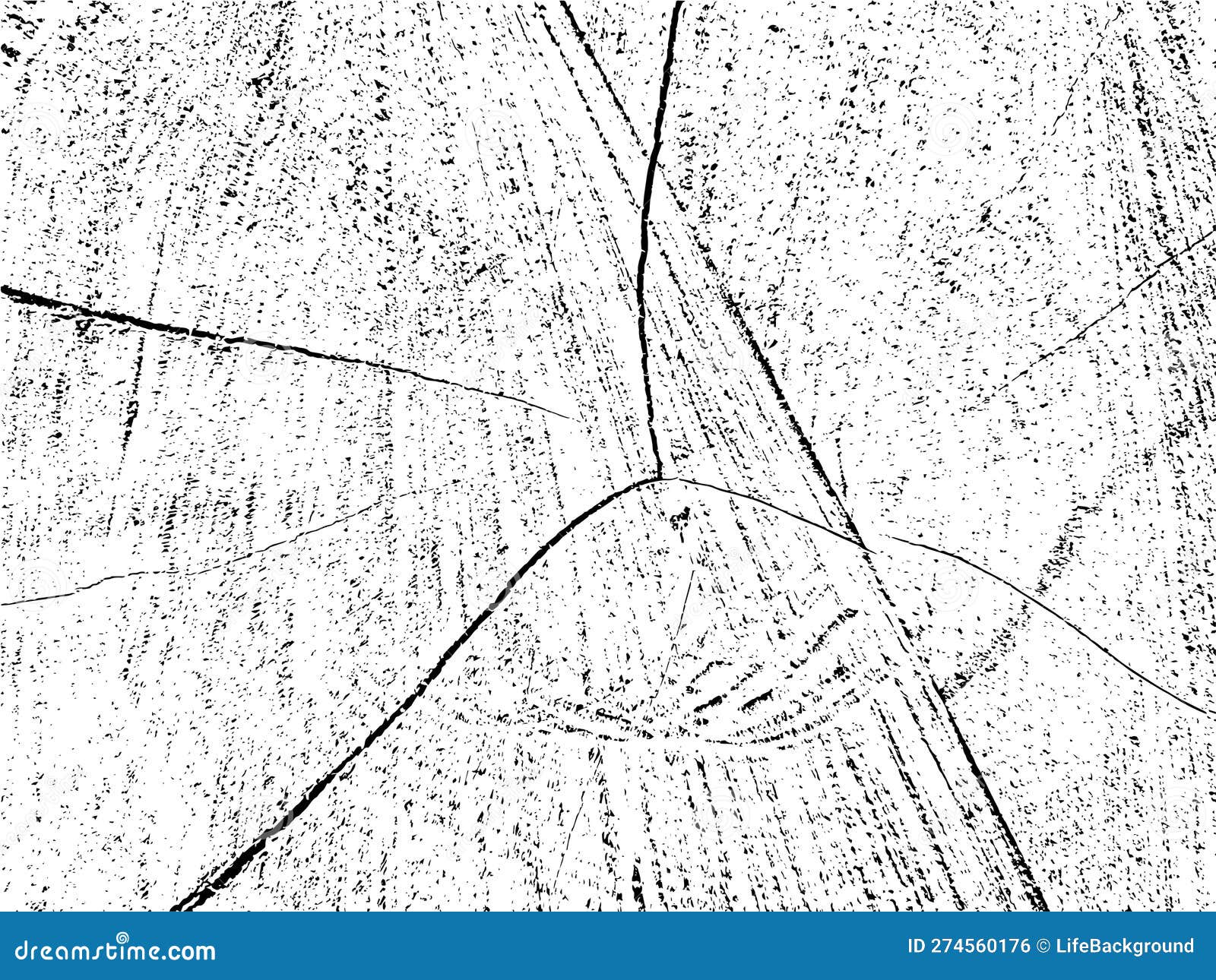Organic Larch Tree Cross-section Grunge Texture With Cracks On ...