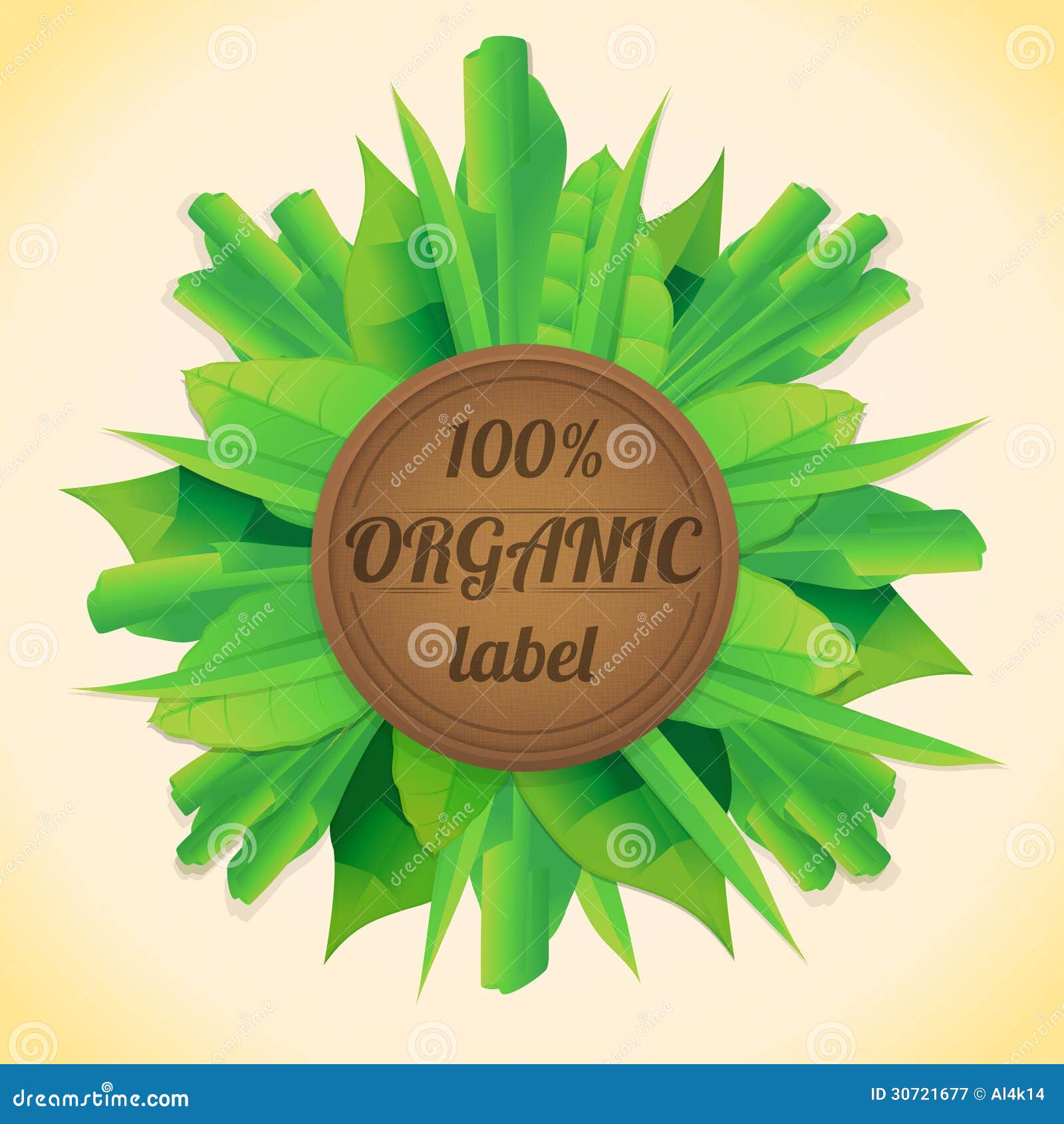Organic leaves label stock image. Image of nature, green - 30721677