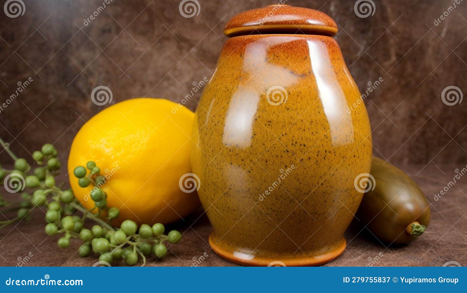 Organic Lemon Juice in Rustic Glass Jar, Perfect Summer Refreshment ...