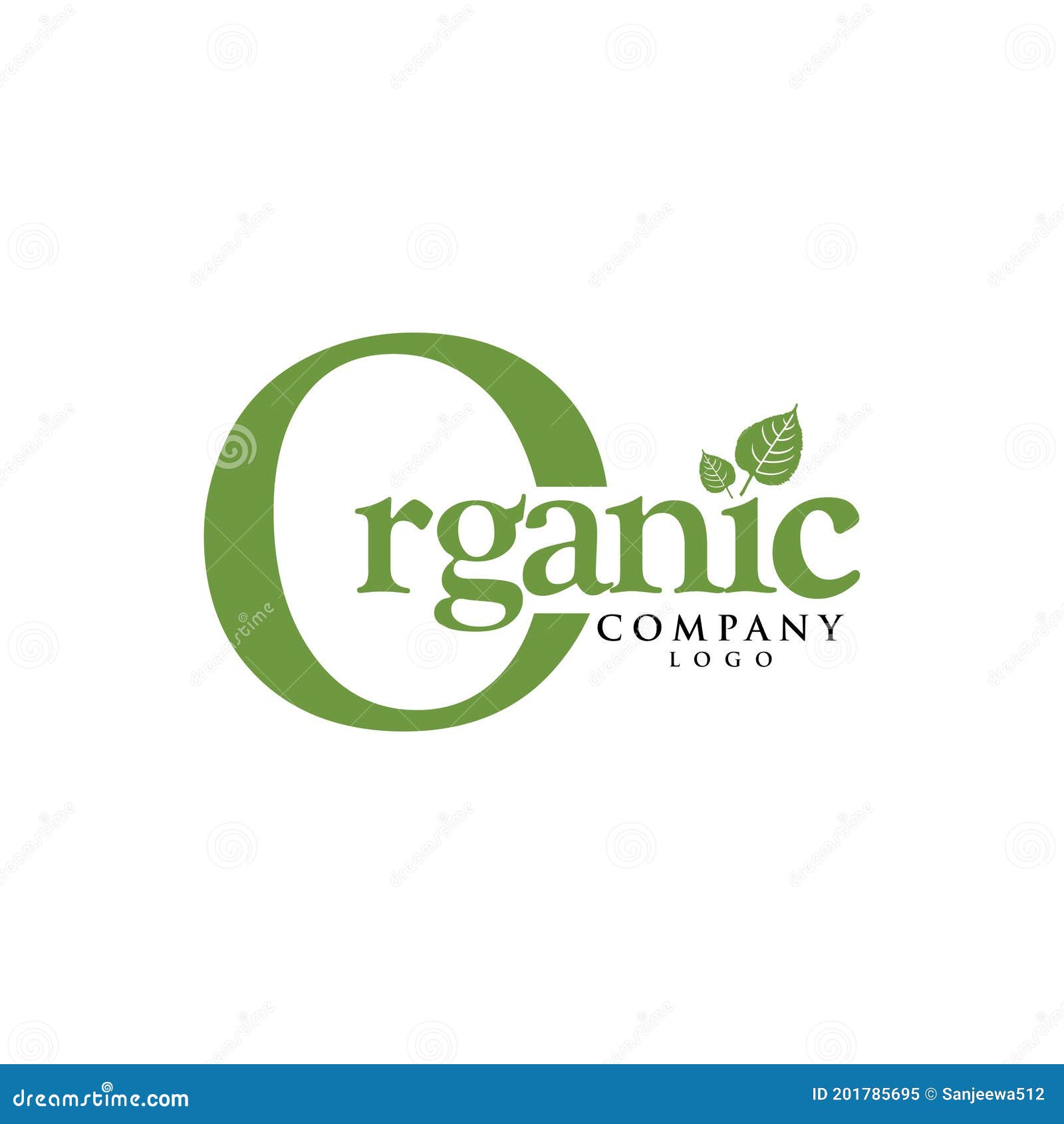 Organic Letter, Text, Word Company Logo Design Stock Vector ...