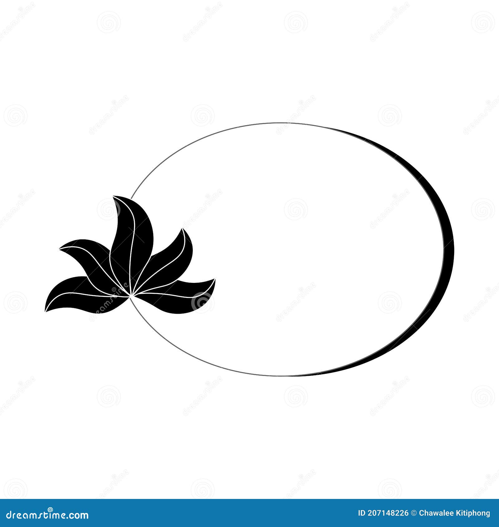 Organic Logo in Black and White Stock Vector - Illustration of ...