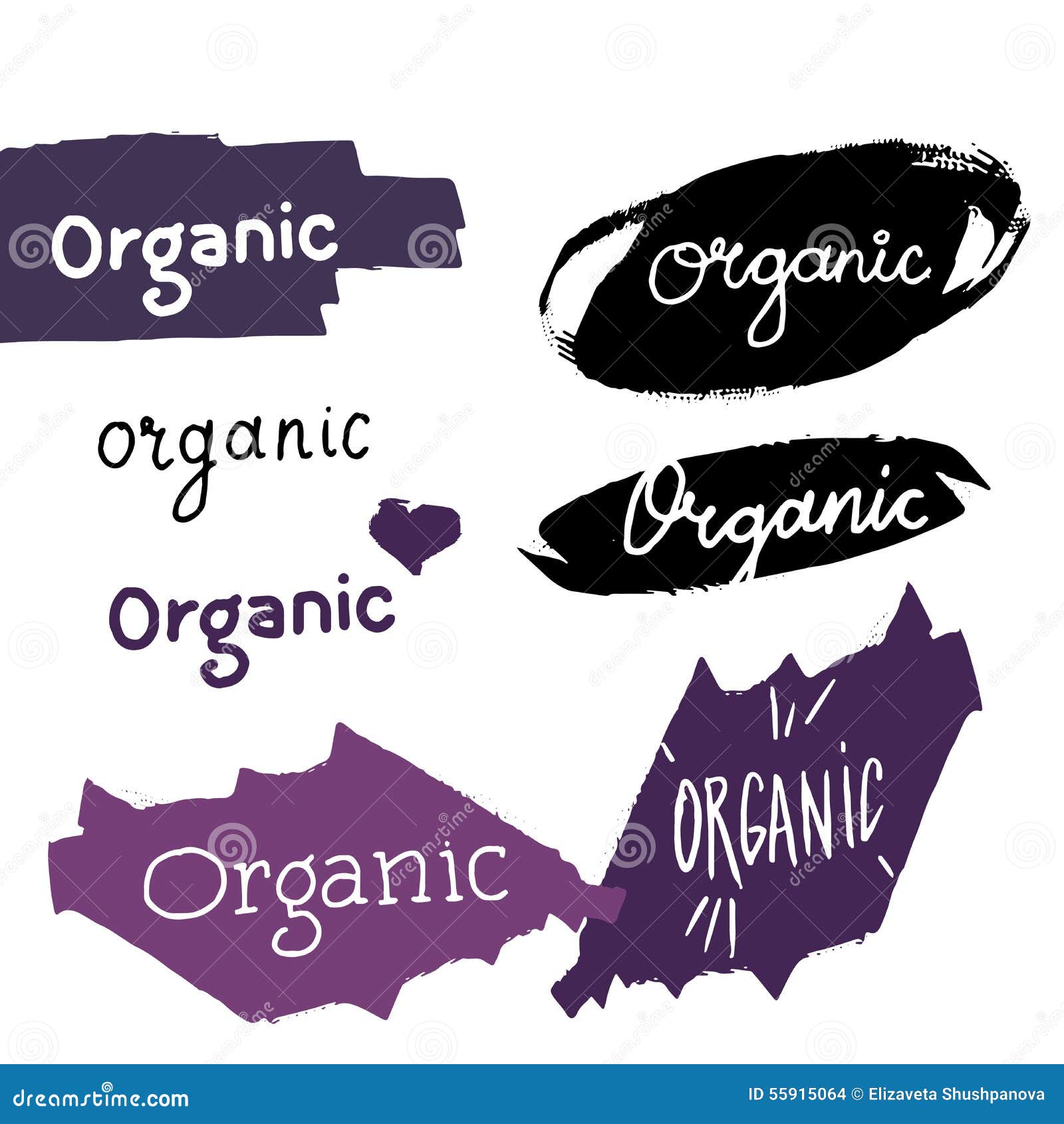 Organic logo calligraphy stock vector. Illustration of health - 55915064