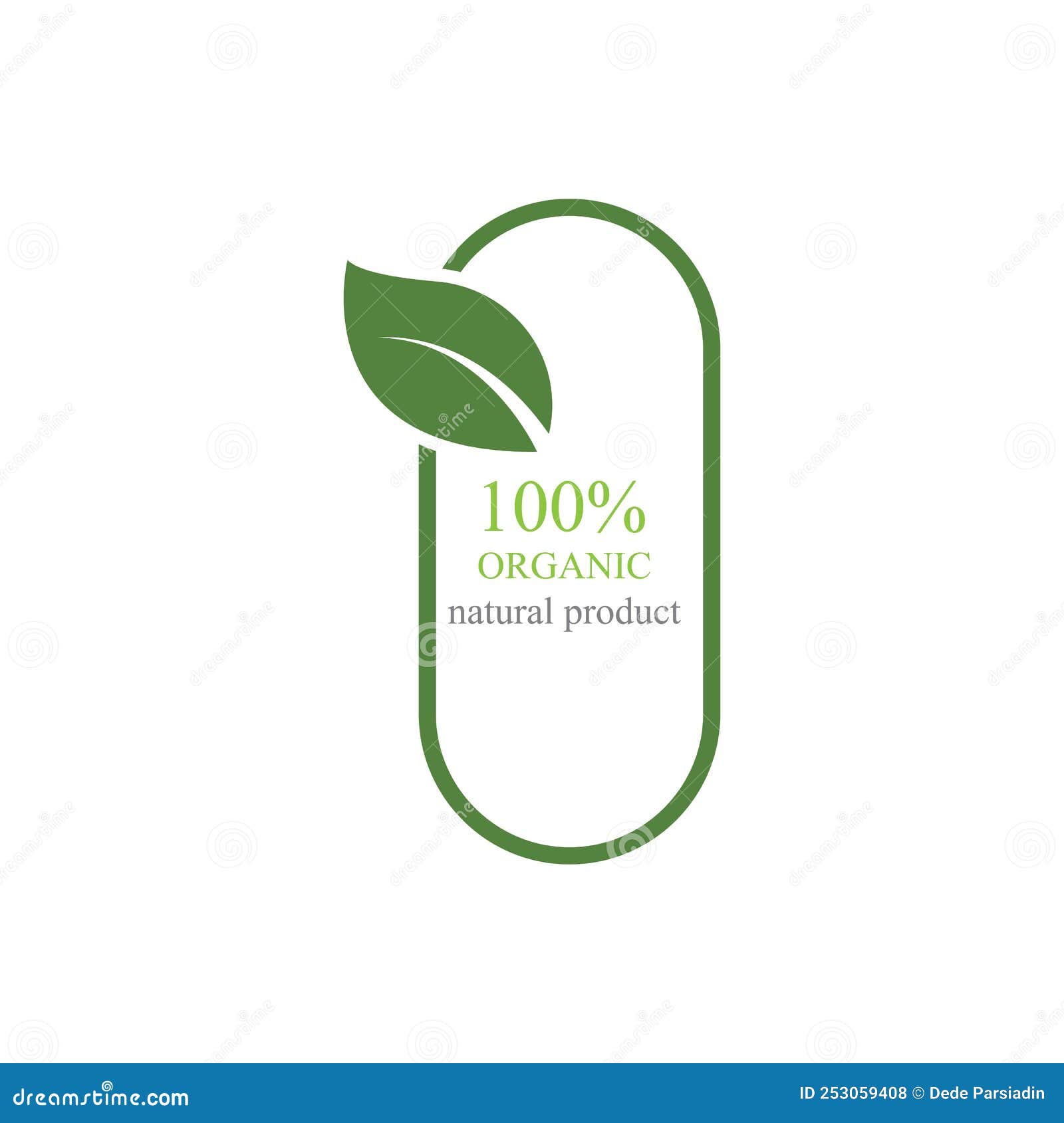 100 Organic Logo Illustration Design Template Stock Vector ...