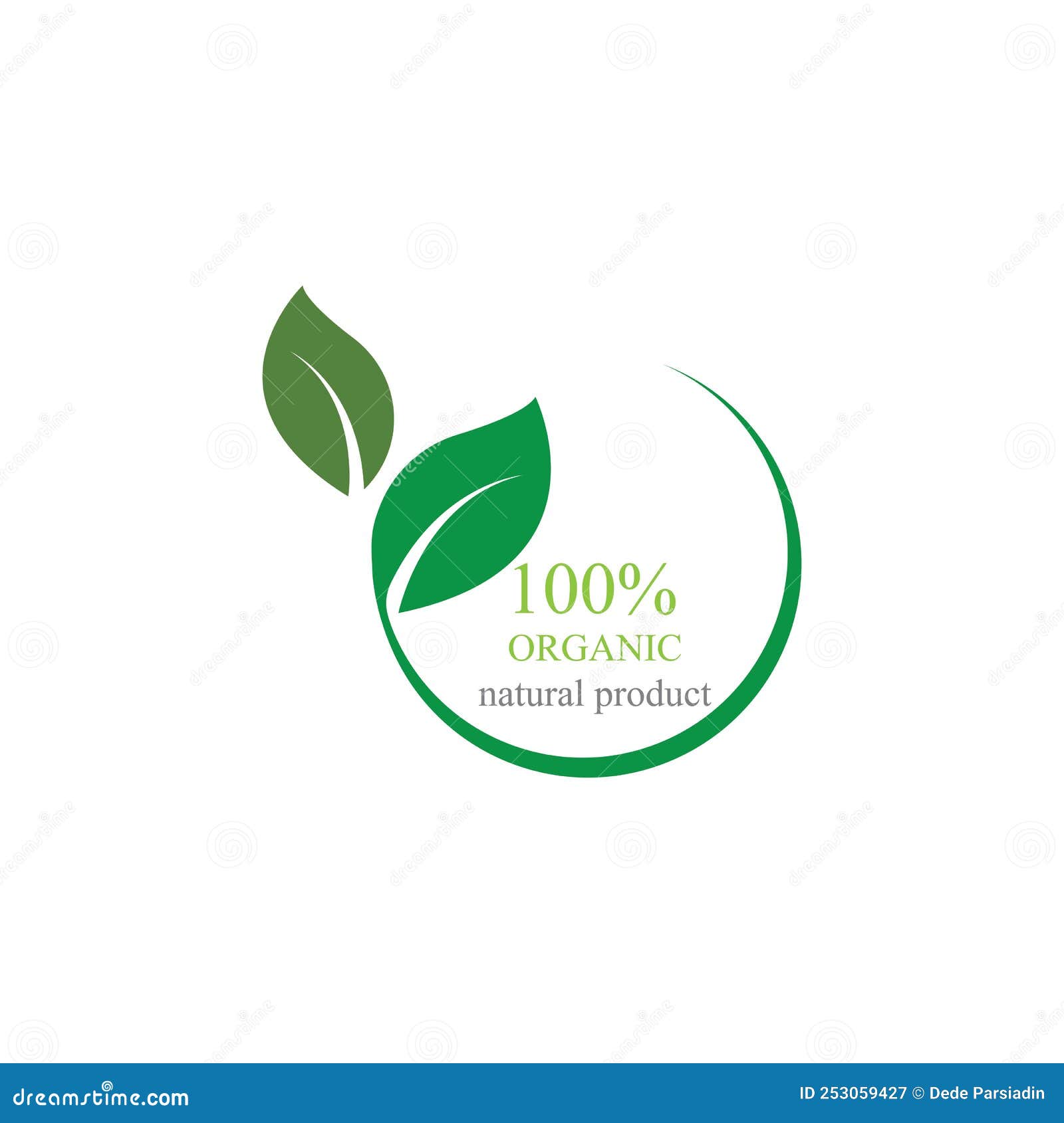 100 Organic Logo Illustration Design Template Stock Vector ...