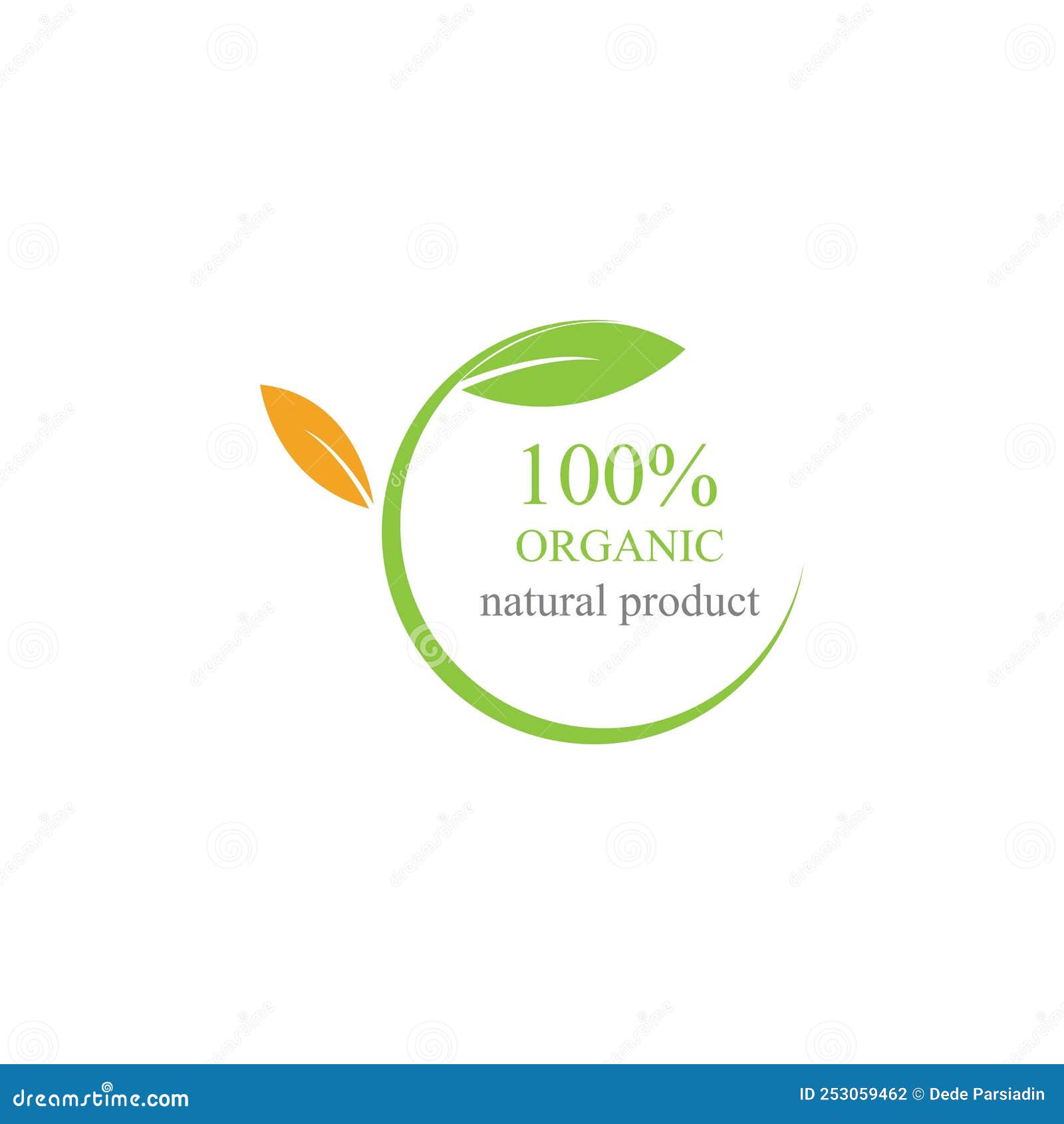 100 Organic Logo Illustration Design Template Stock Vector ...