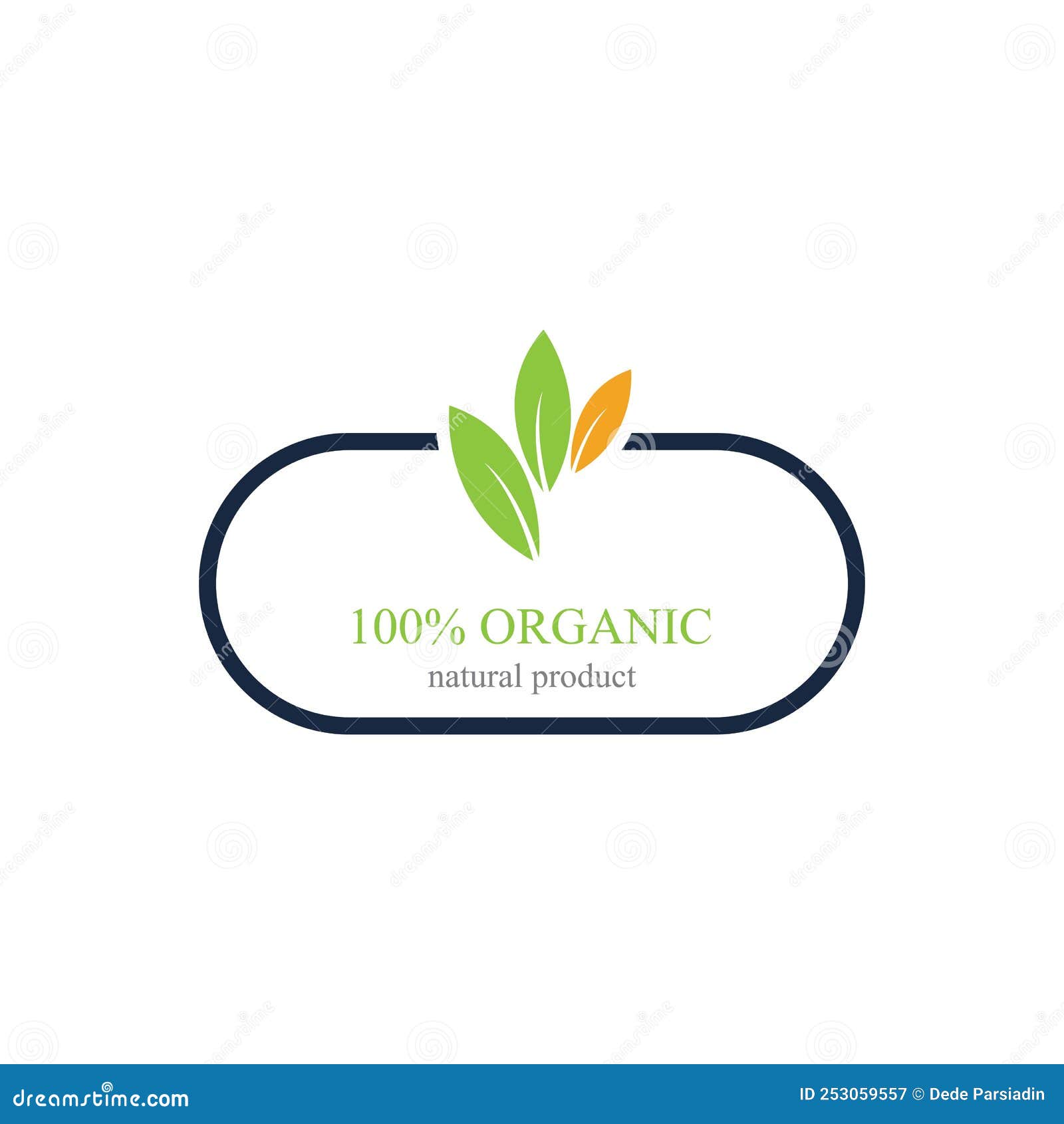 100 Organic Logo Illustration Design Template Stock Vector ...