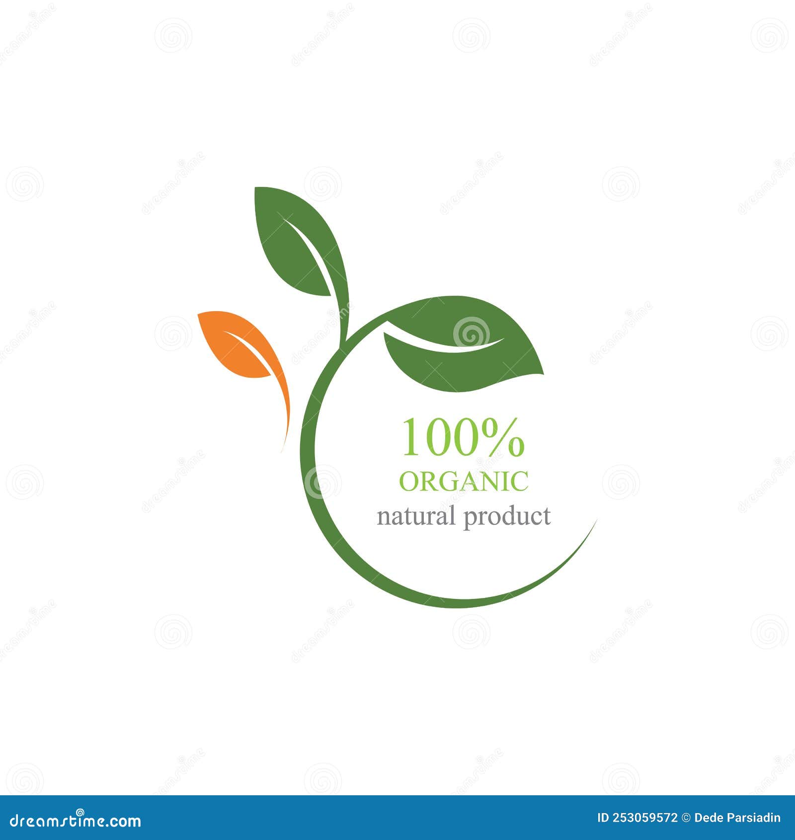 100 Organic Logo Illustration Design Template Stock Vector ...