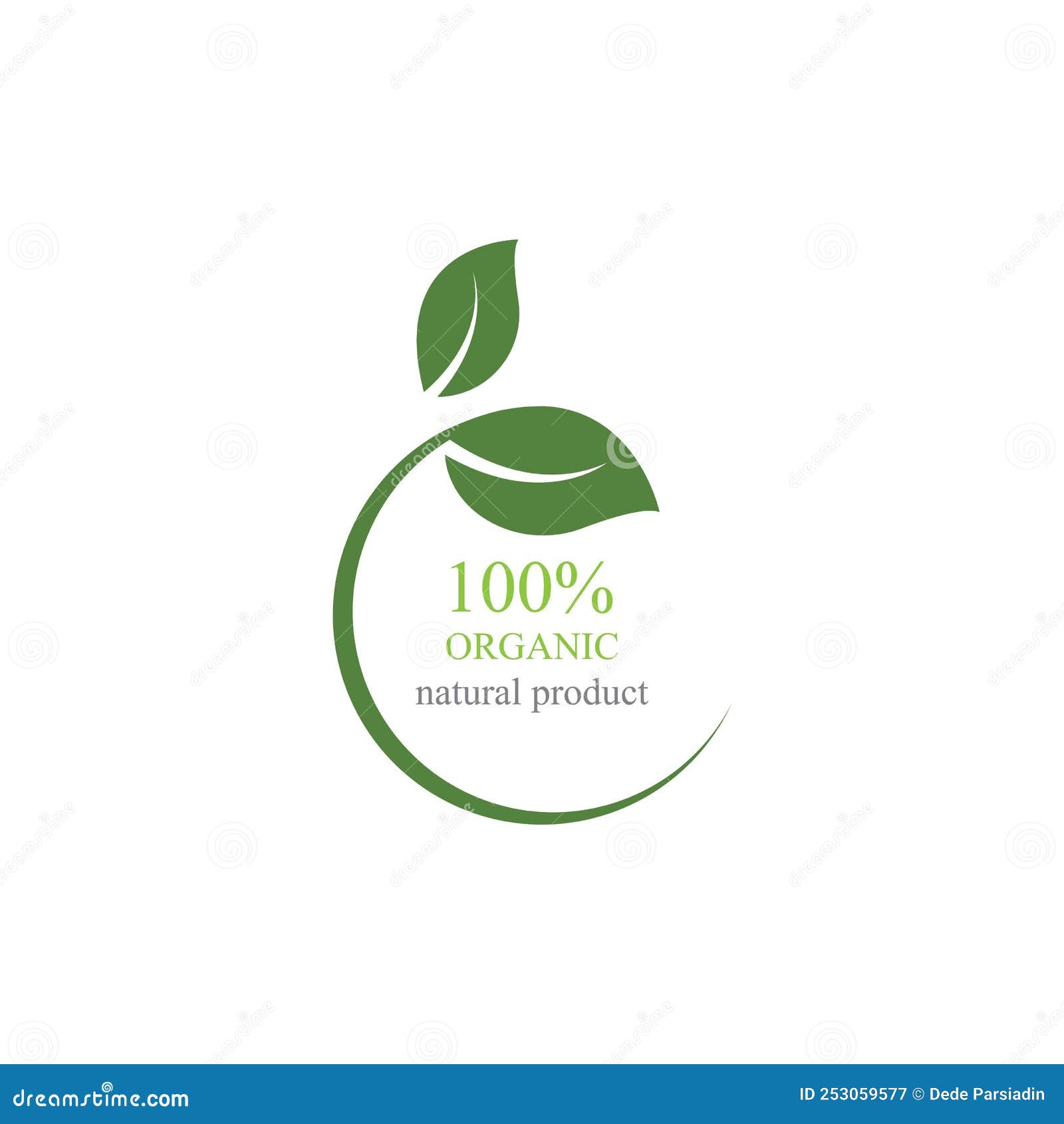 100 Organic Logo Illustration Design Template Stock Vector ...
