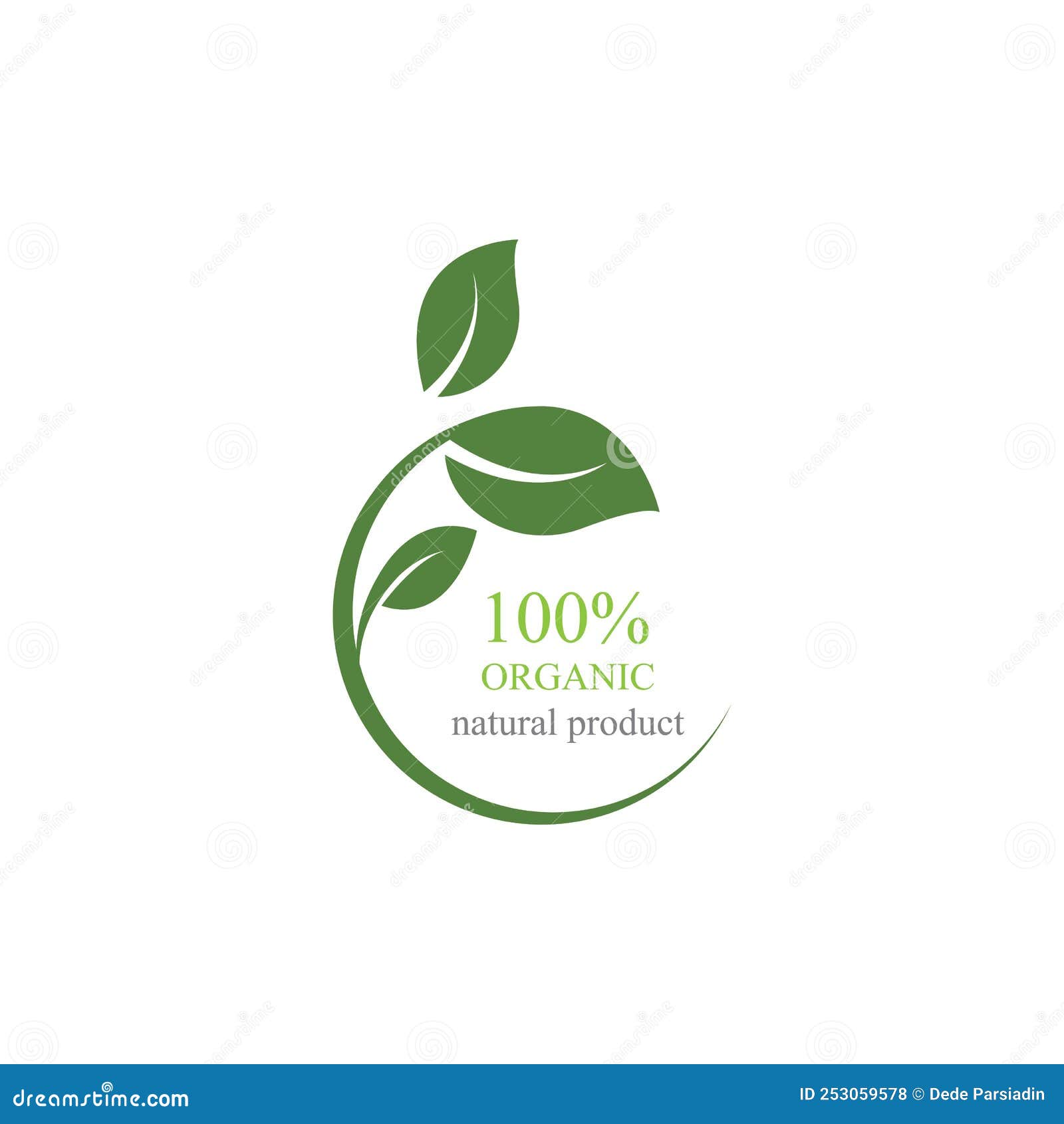 100 Organic Logo Illustration Design Template Stock Vector ...