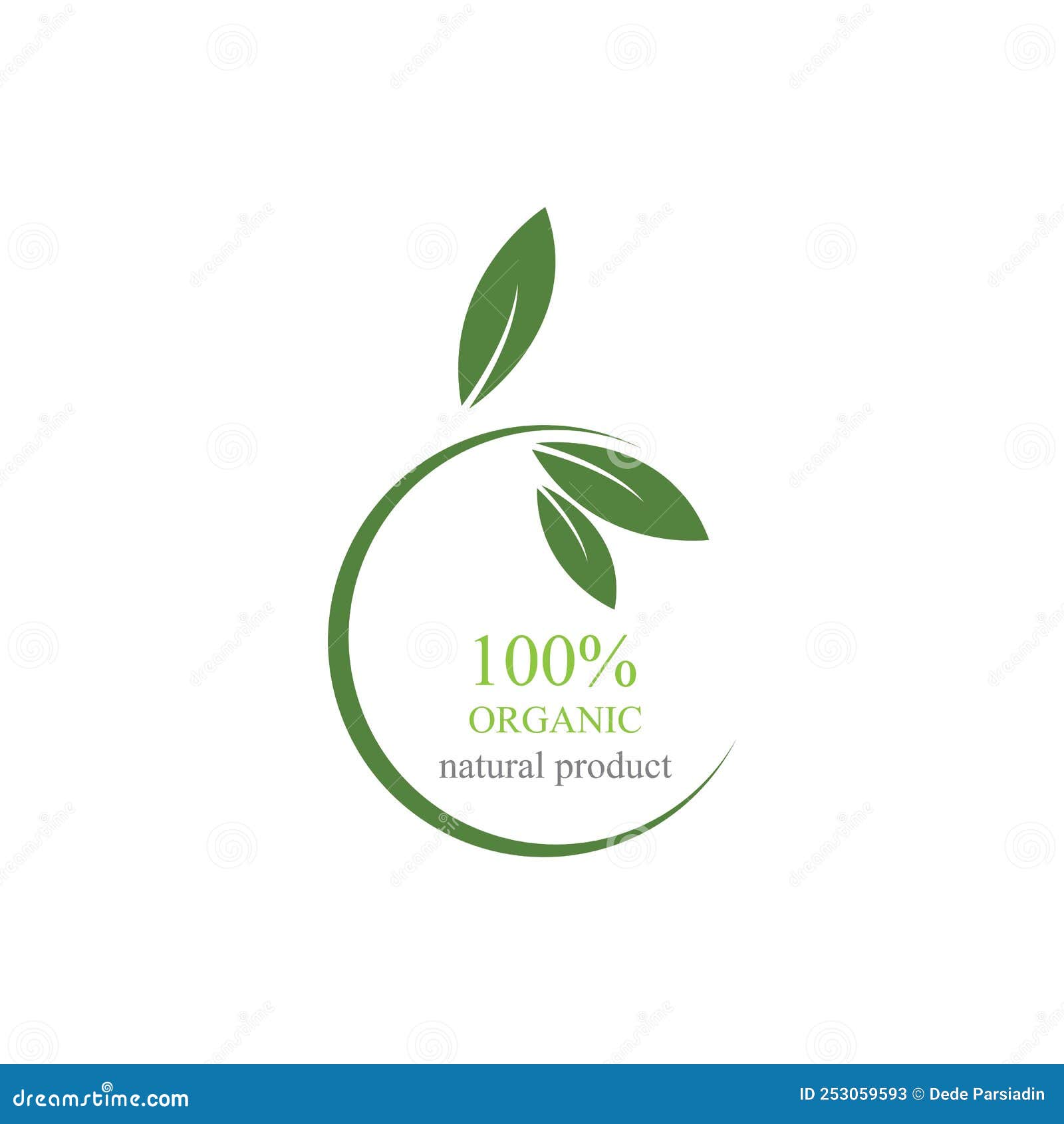 100 Organic Logo Illustration Design Template Stock Vector ...
