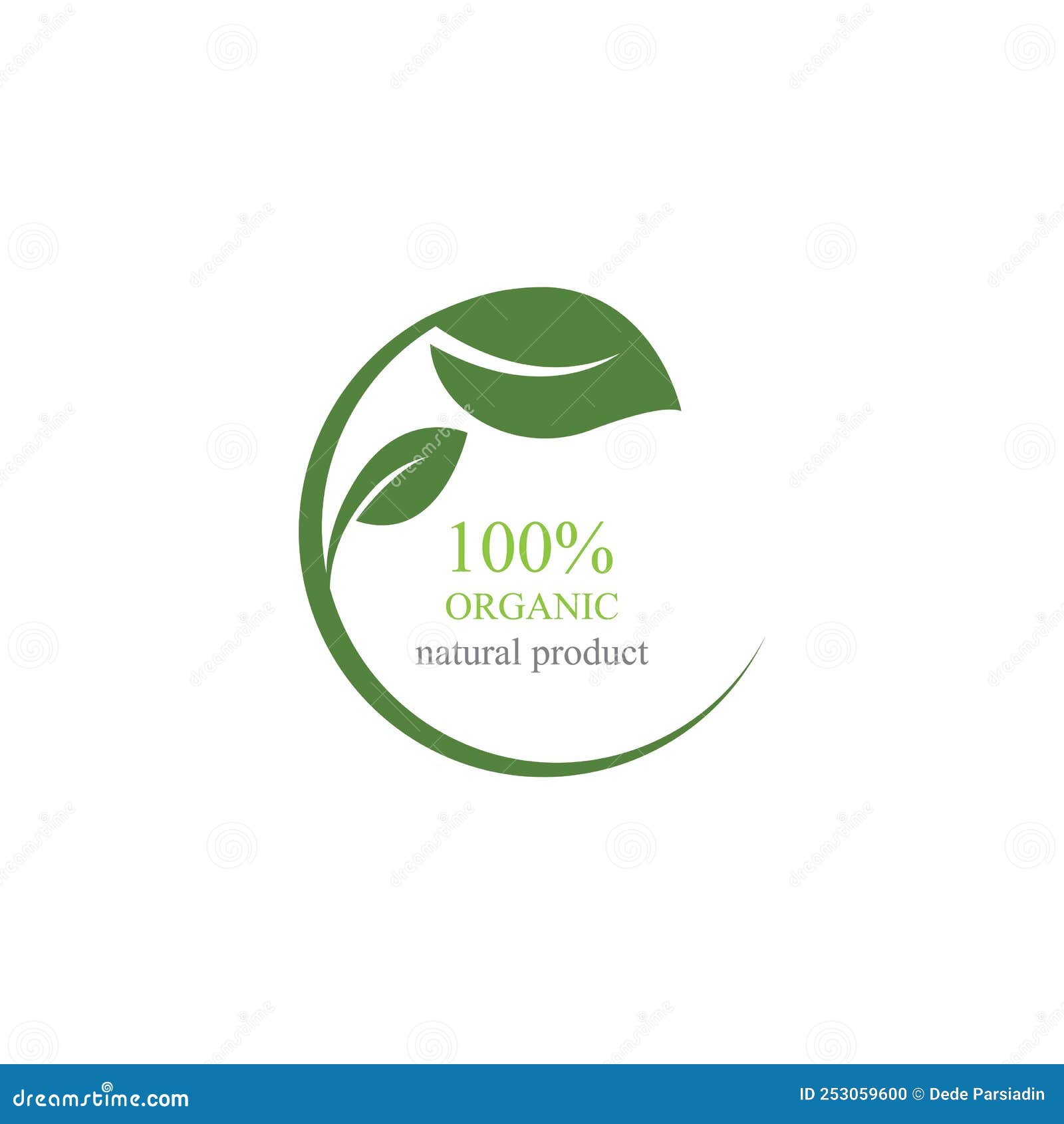 100 Organic Logo Illustration Design Template Stock Vector ...