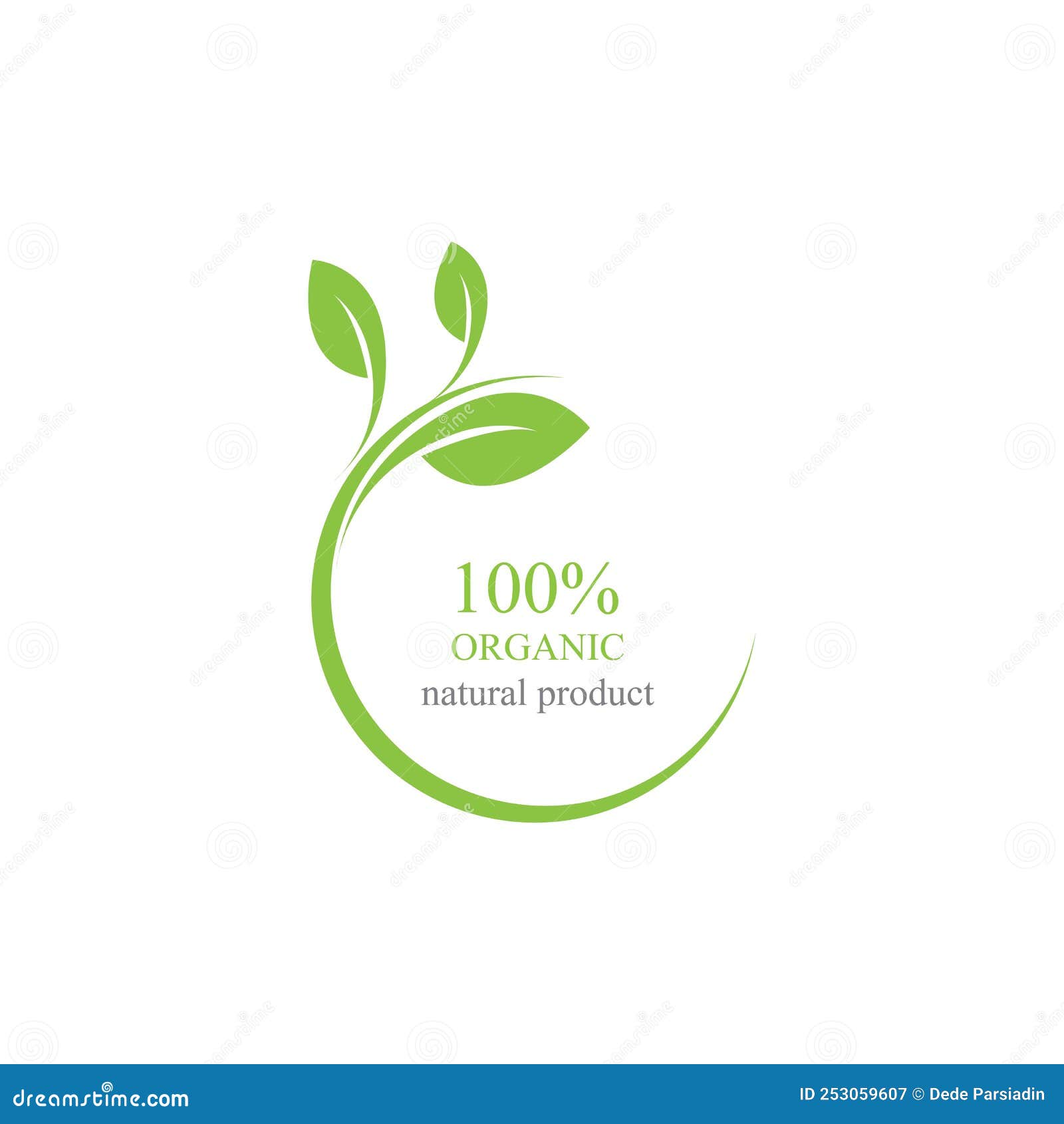 100 Organic Logo Illustration Design Template Stock Vector ...