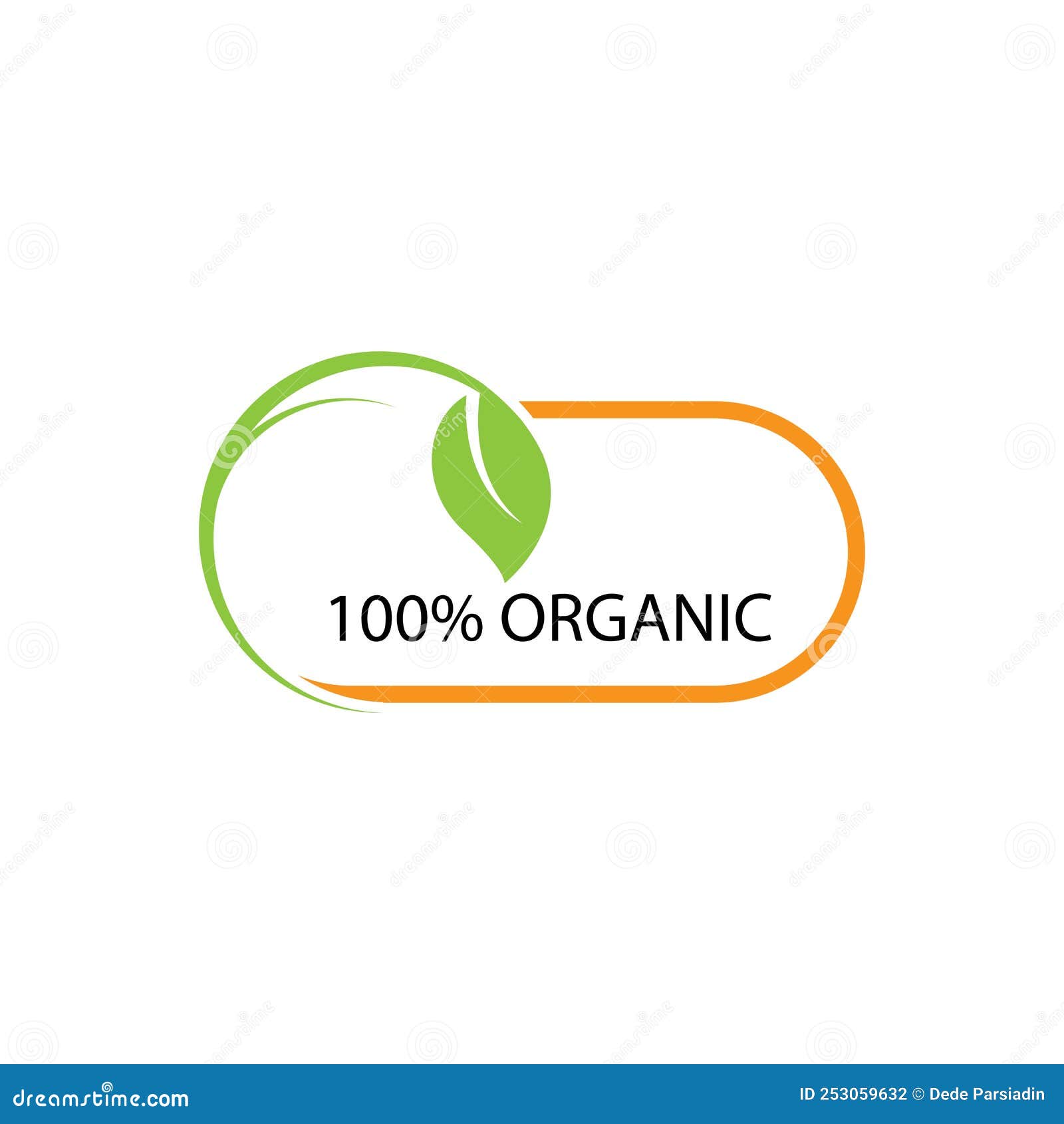 100 Organic Logo Illustration Design Template Stock Vector ...