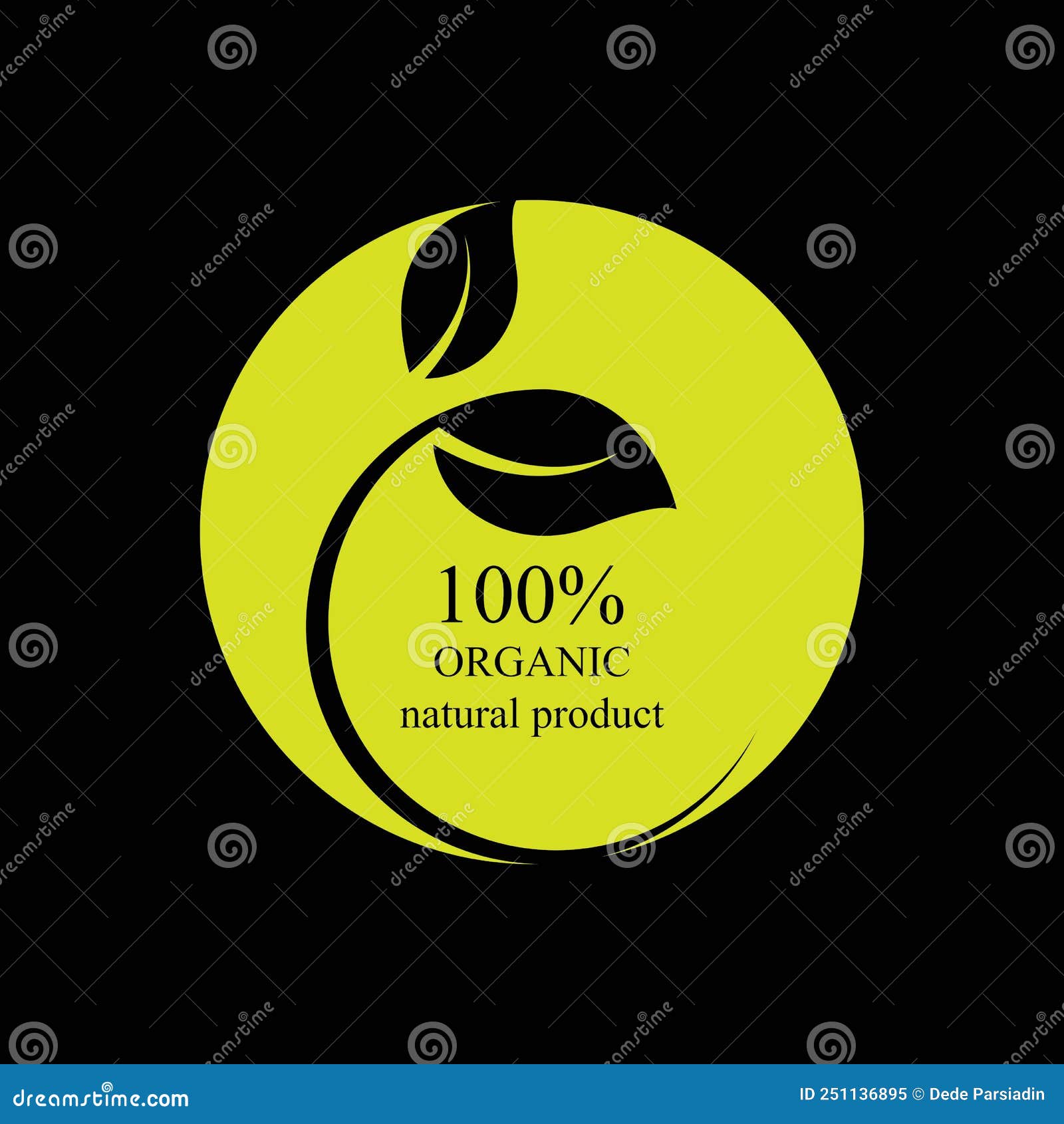100 Organic Logo Illustration Design Template Stock Vector ...