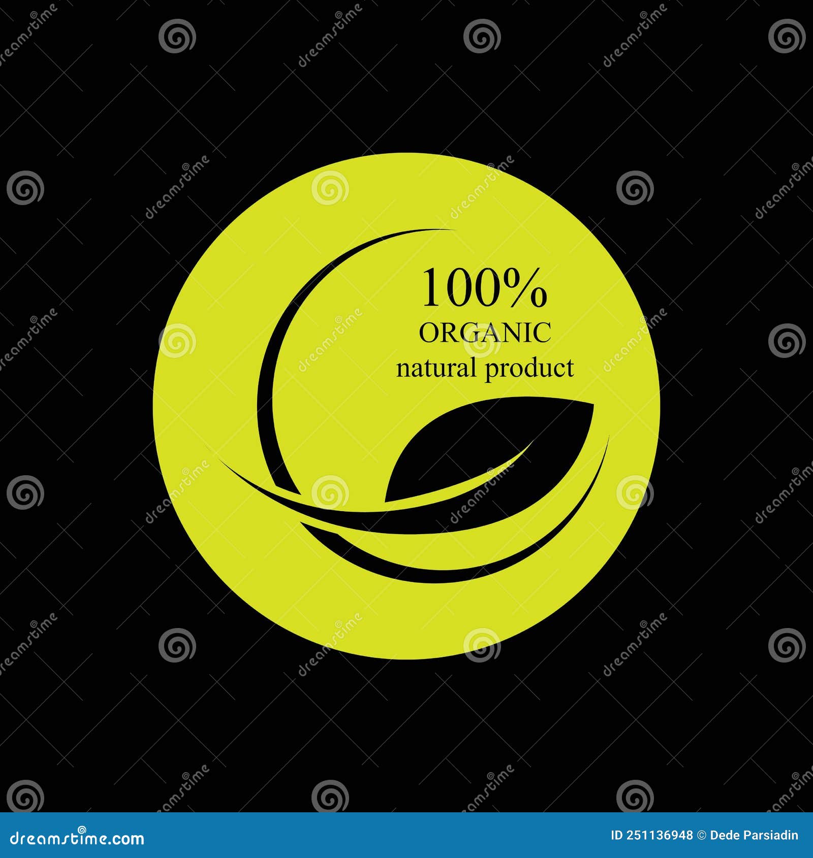 100 Organic Logo Illustration Design Template Stock Vector ...