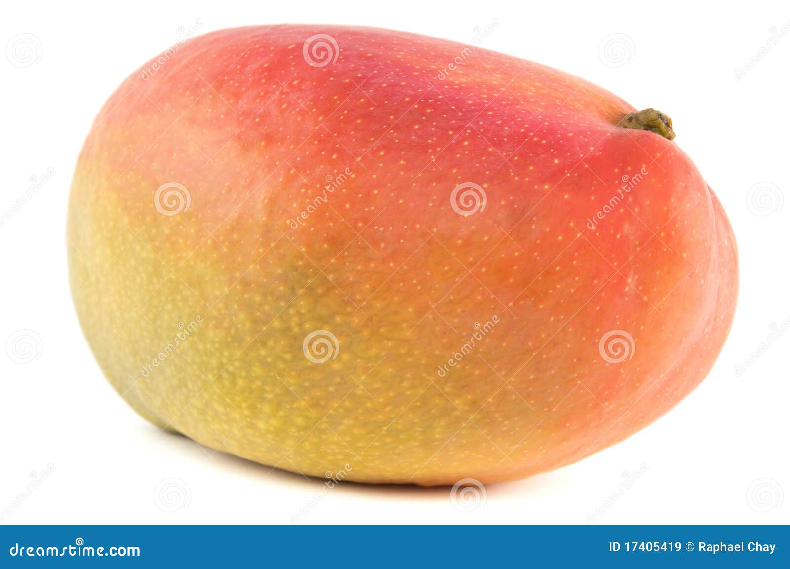 Organic Mango on White Background Stock Image - Image of sweet ...