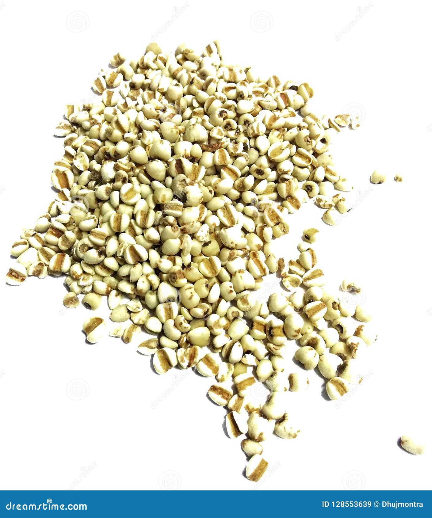 Organic Millet Grains on White Background Stock Image - Image of ...