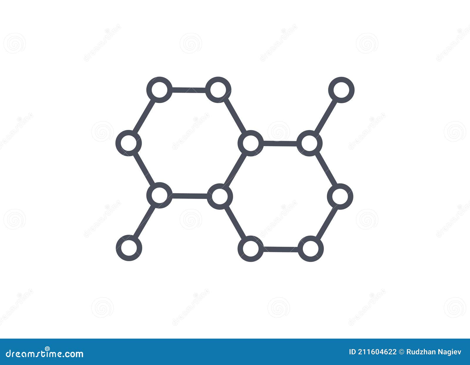 Organic Molecule Structure Web Icon for Science Laboratory Stock Vector ...