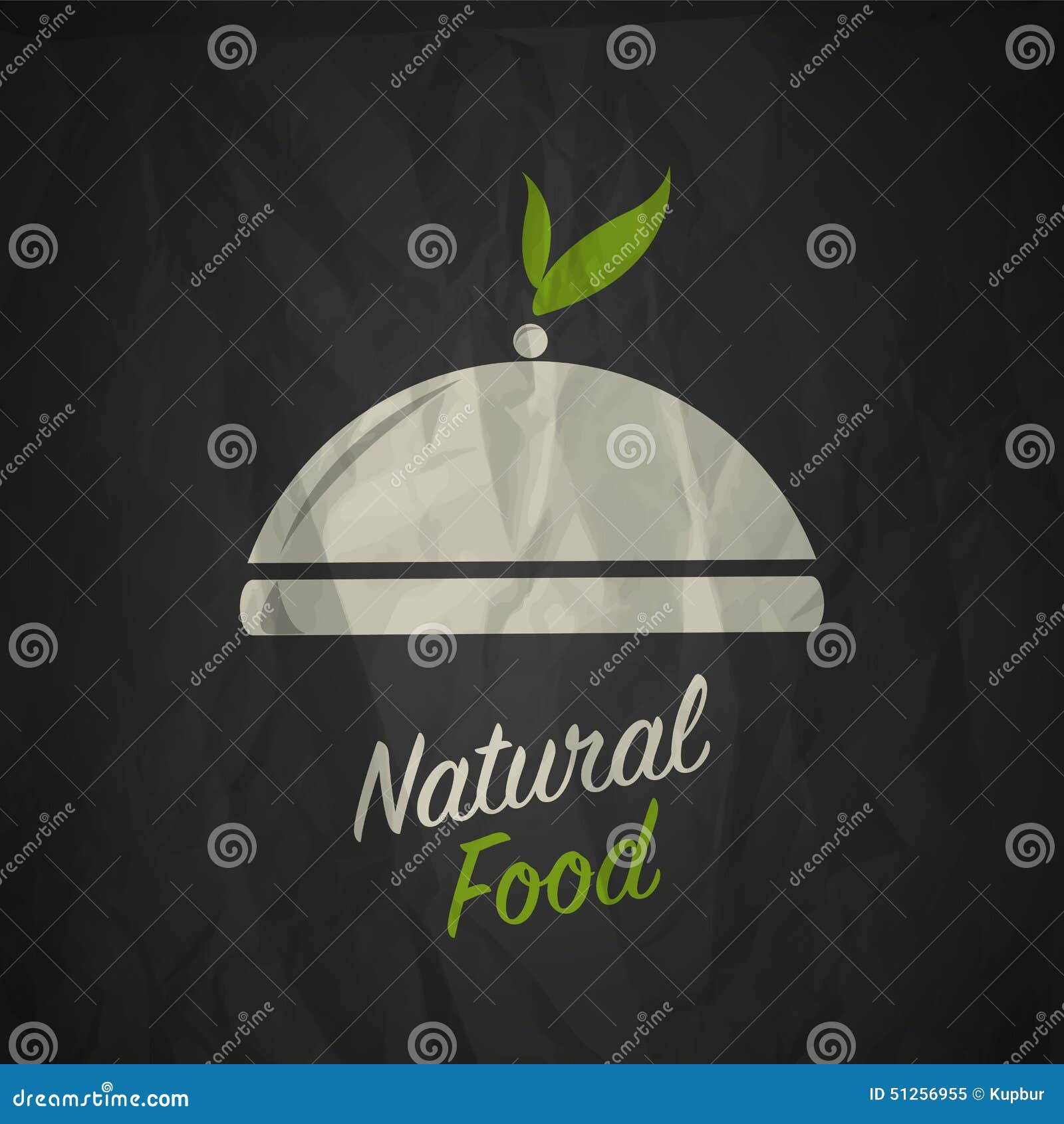 Organic natural food label stock vector. Illustration of emblem - 51256955