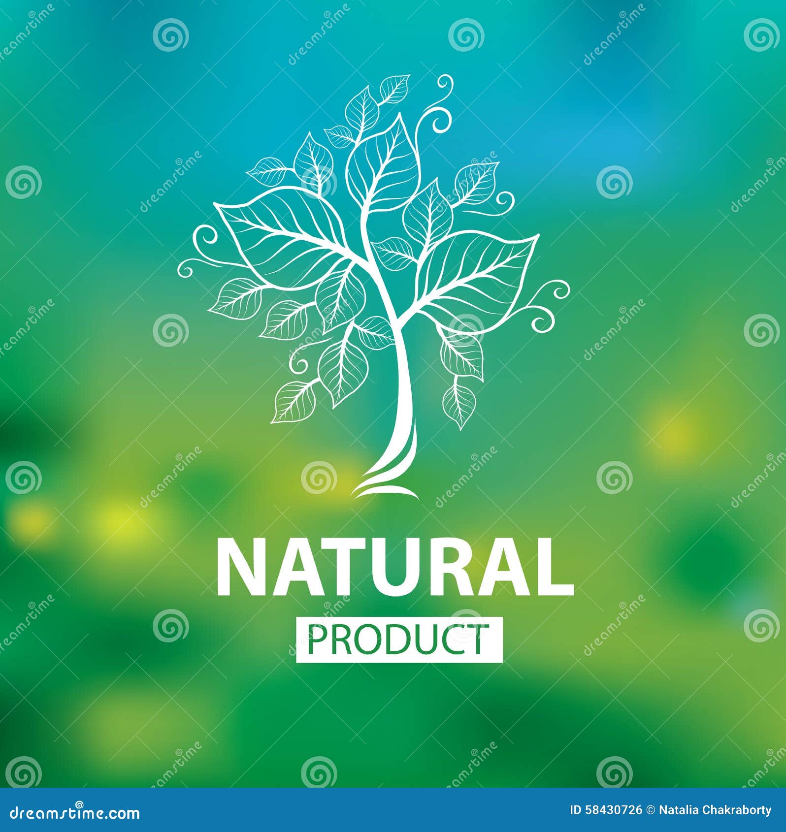 Organic natural logos stock vector. Illustration of abstract - 58430726