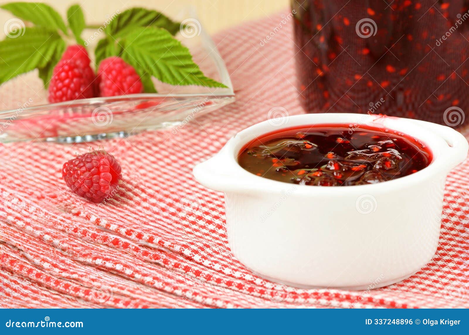 Organic Natural Raspberry Jam Stock Photo - Image of berry, sweet ...