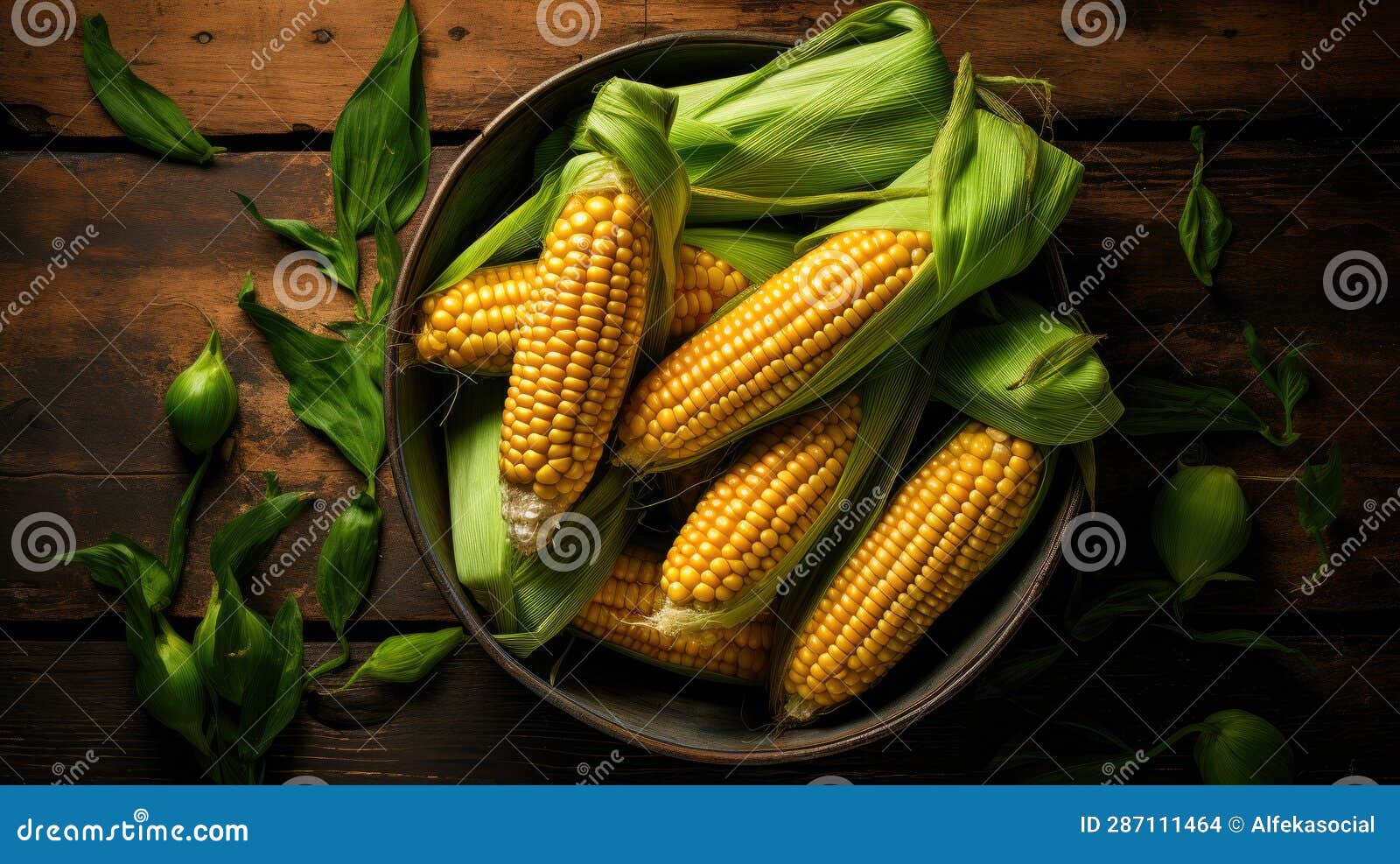 Organic sweetcorn stock illustration. Illustration of colorful - 287111464