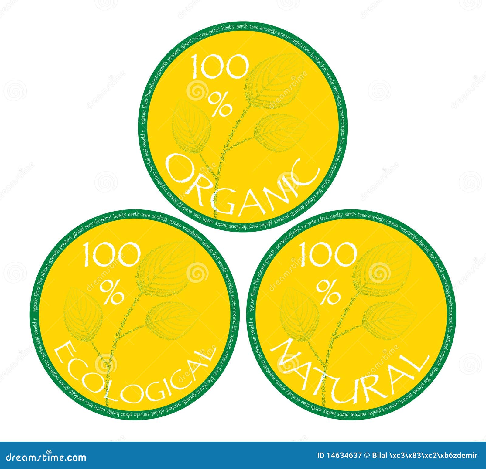 Organic and natural symbol stock illustration. Illustration of flora ...