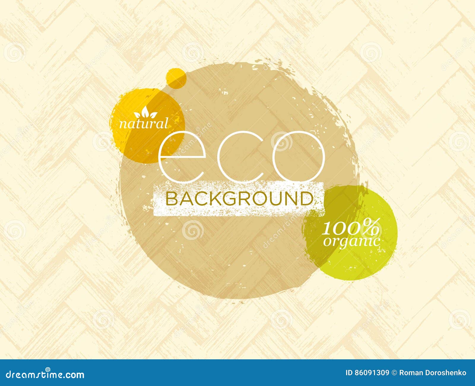 Organic Nature Eco Friendly Vector Background Concept Stock Vector ...
