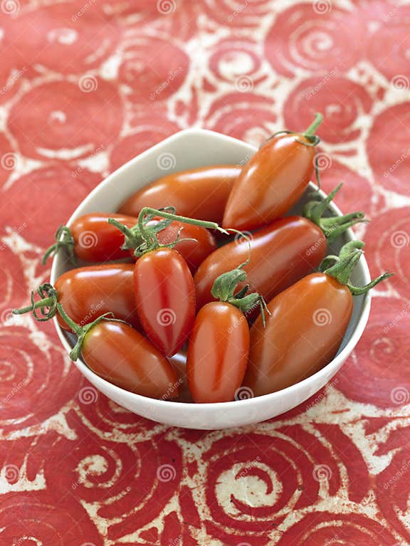 Organic Olivette tomatoes stock photo. Image of focus - 23706016