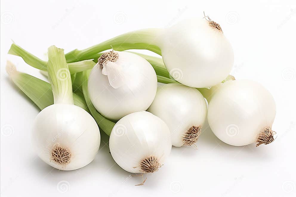 Organic Onions on White Background Captivating Visuals for Ads and ...