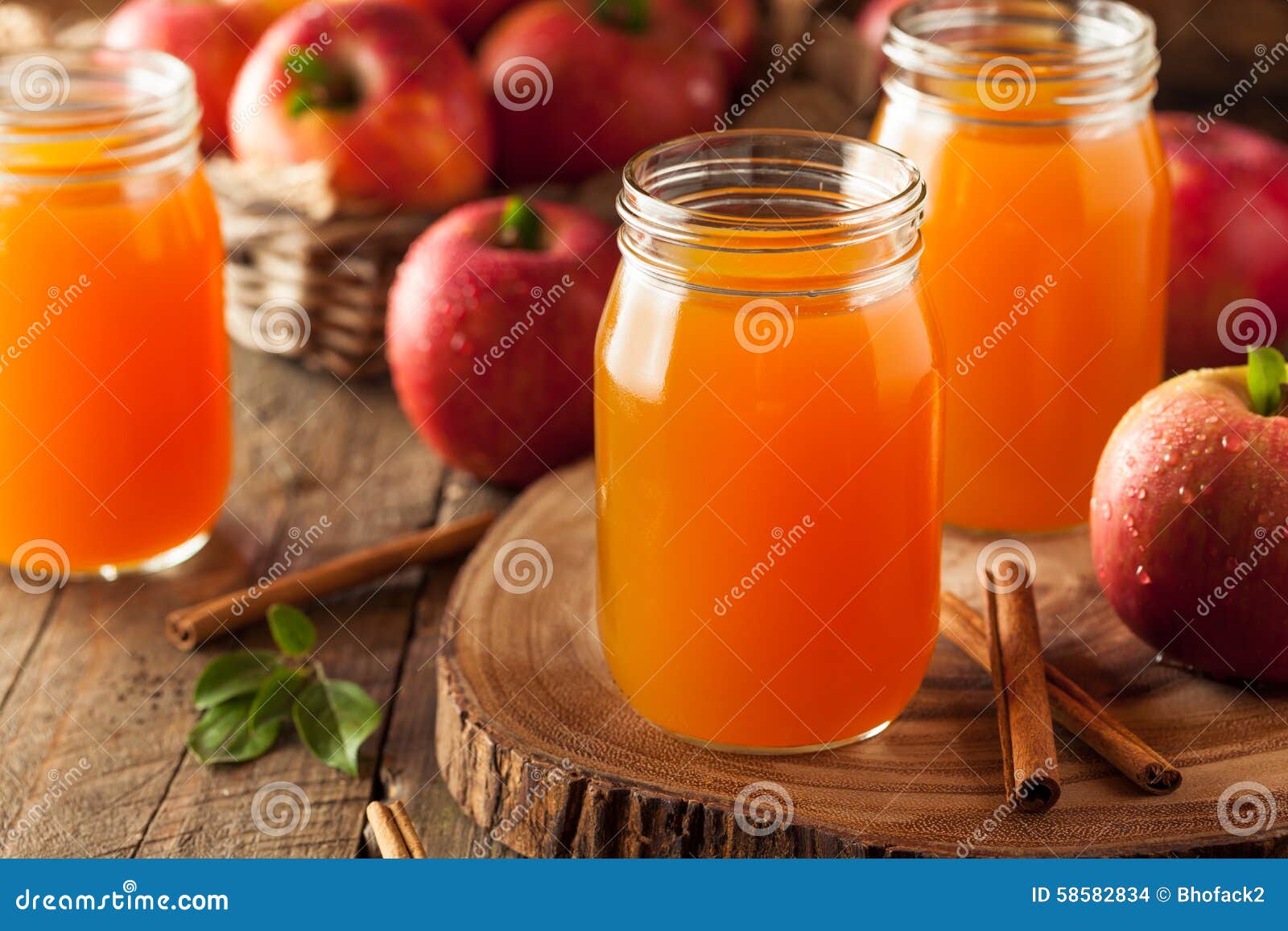 Organic Orange Apple Cider stock photo. Image of dressing - 58582834