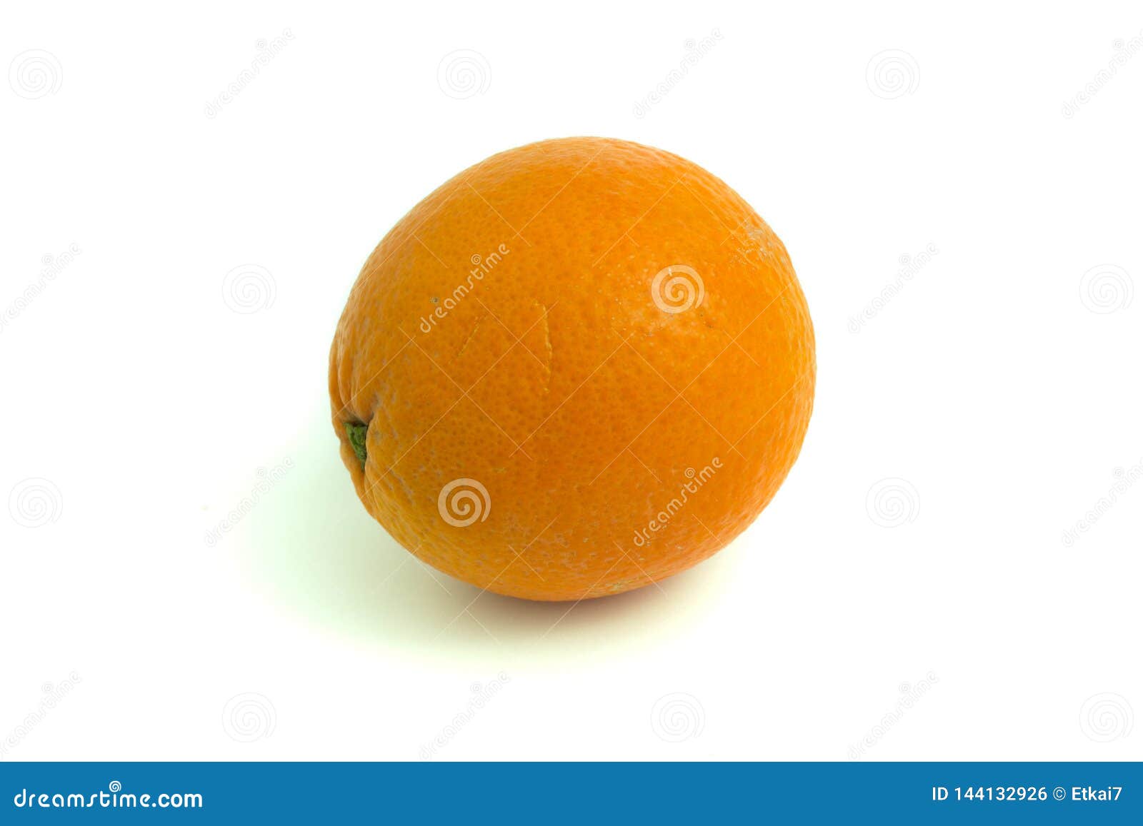 Organic Orange Isolated on a White Background Stock Photo - Image of ...