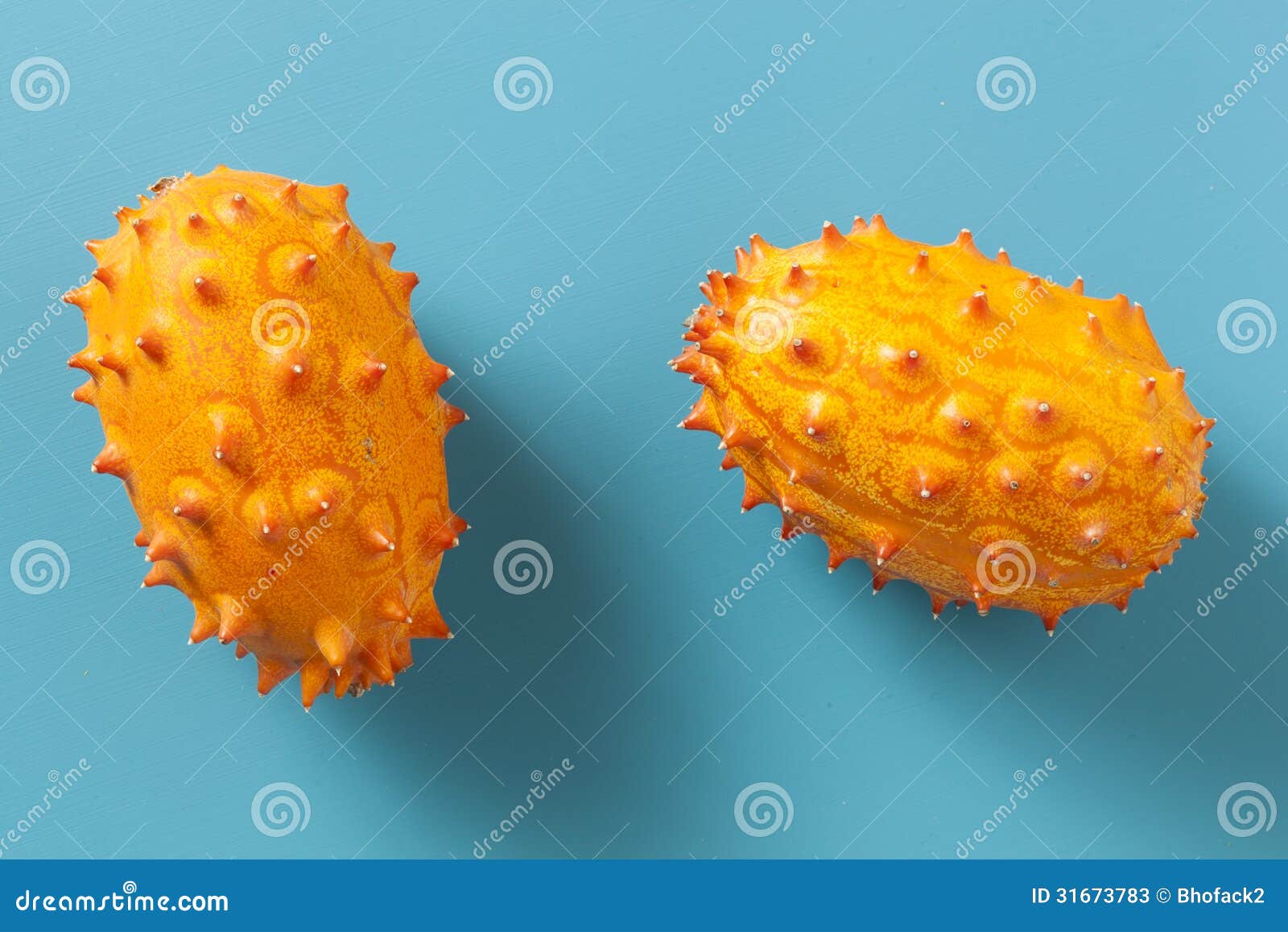 Organic Orange Kiwano Melon Stock Image - Image of orange, pulp: 31673783