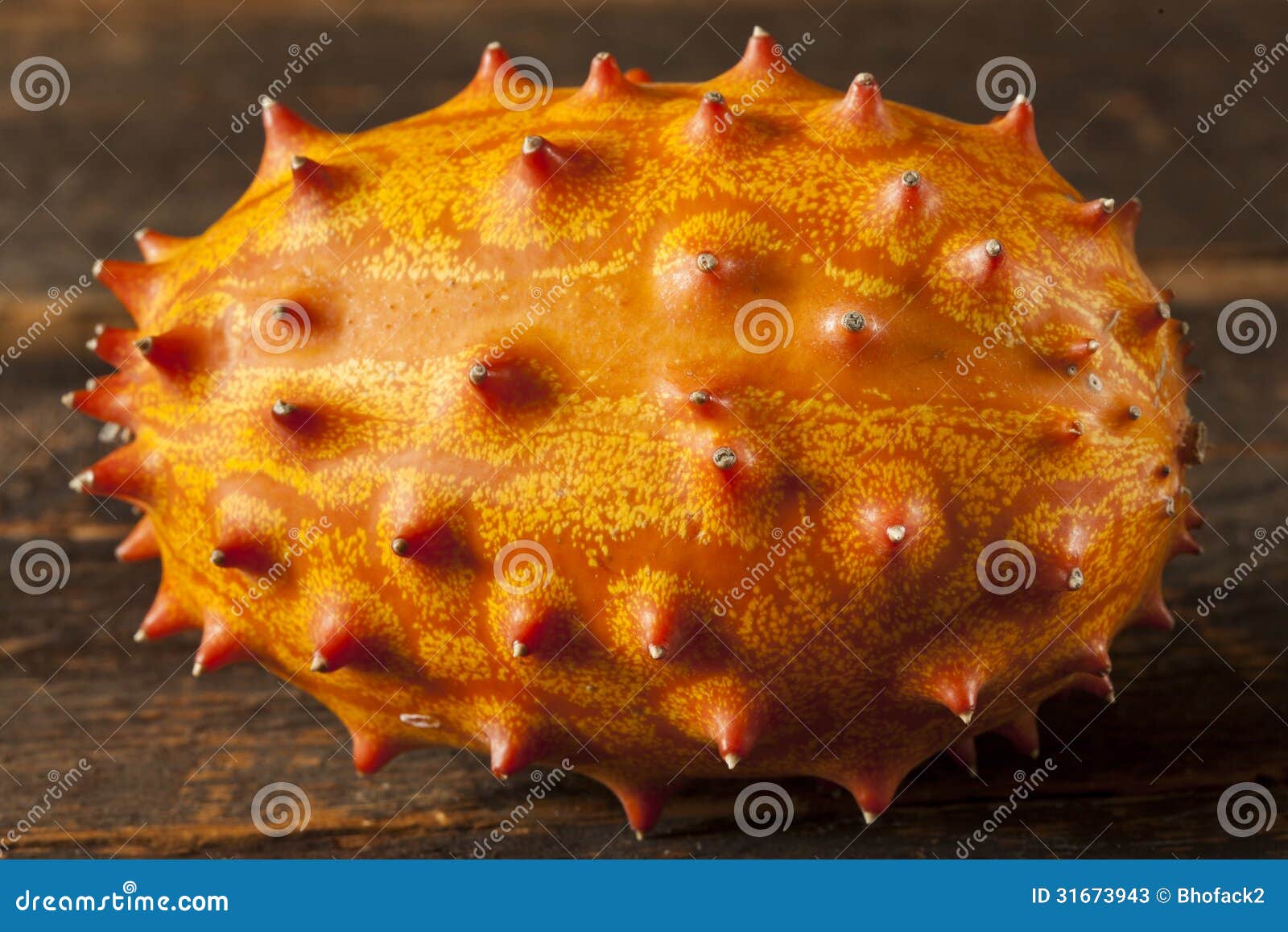 Organic Orange Kiwano Melon Stock Image - Image of organic, fruit: 31673943