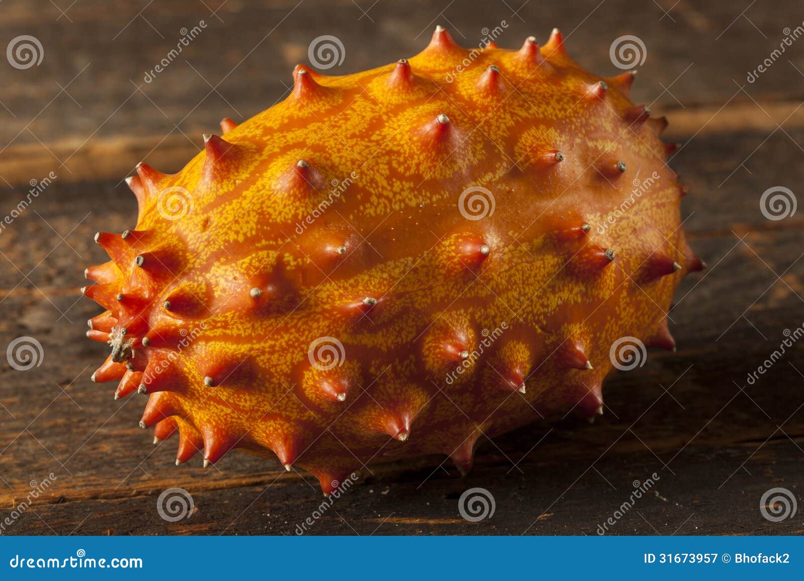 Organic Orange Kiwano Melon Stock Image - Image of green, dessert: 31673957
