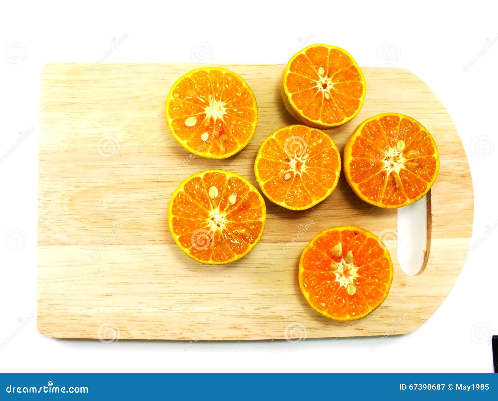 Organic Oranges Halves Fruits on White Background Stock Image - Image ...