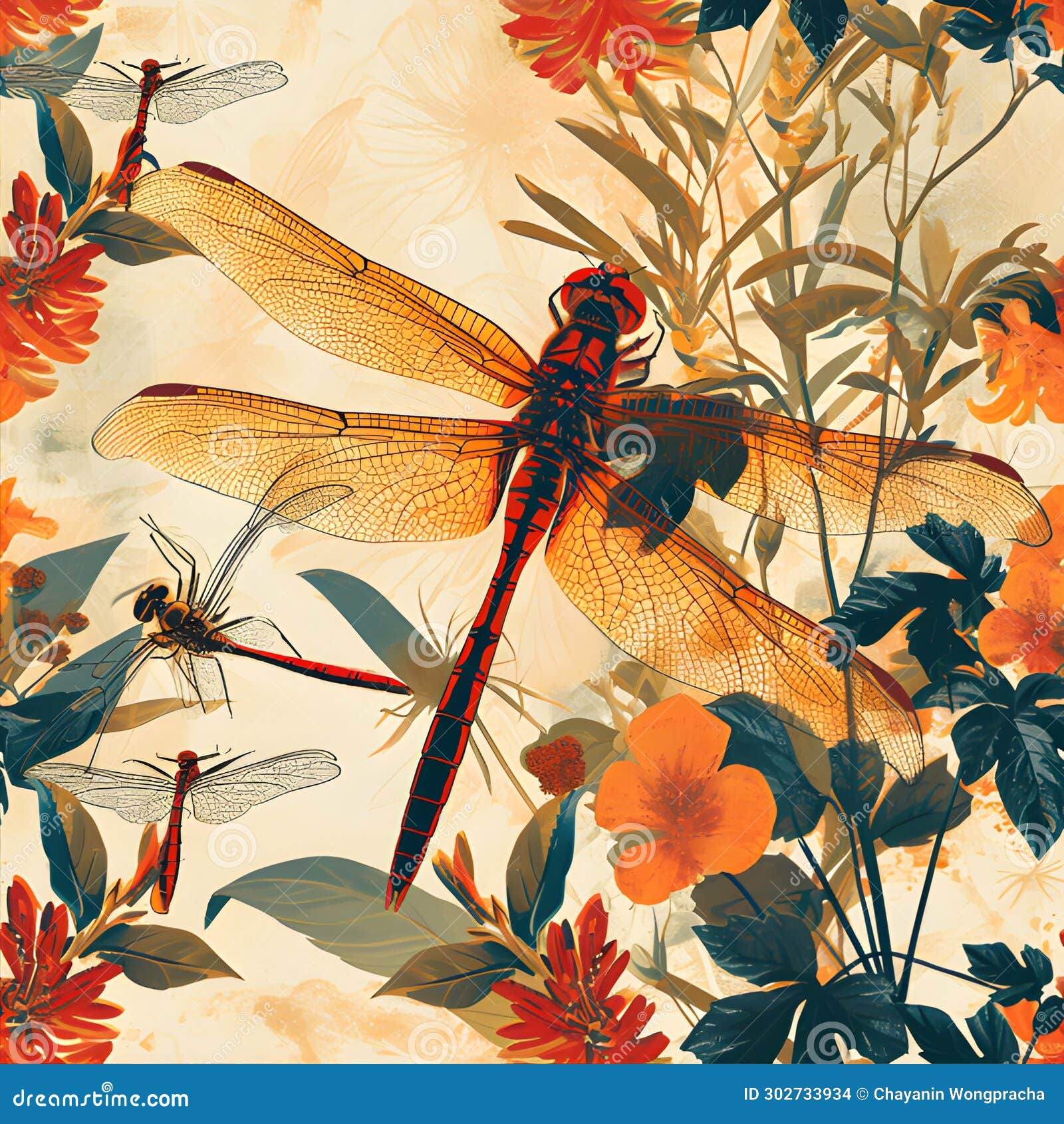 Organic Pattern that Celebrates the Delicate Choreography of ...